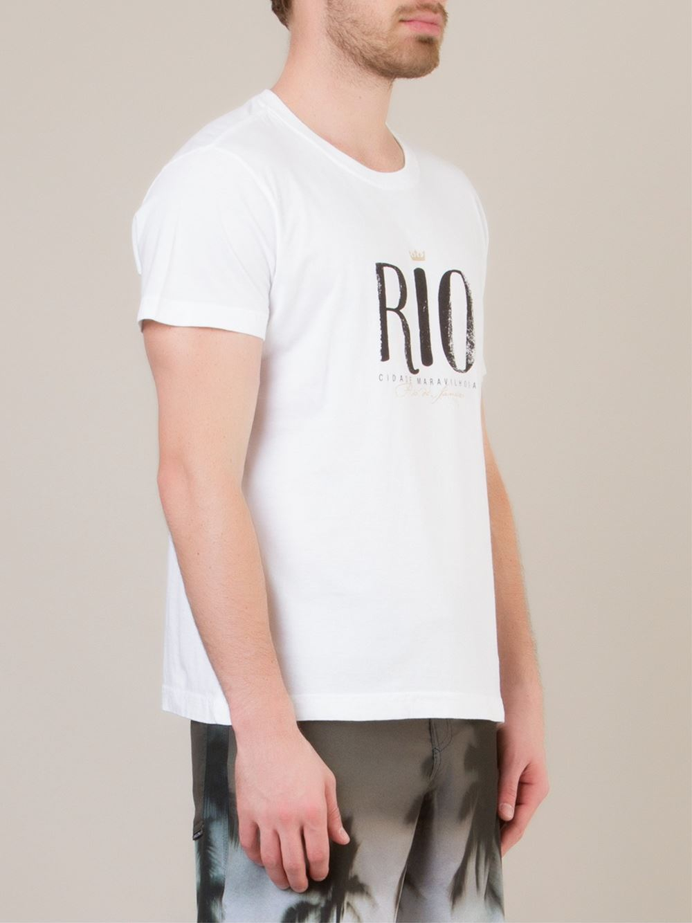 Lyst - Osklen Rio, Cidade Maravilhosa, Rio De Janeiro Print T-Shirt in ...
