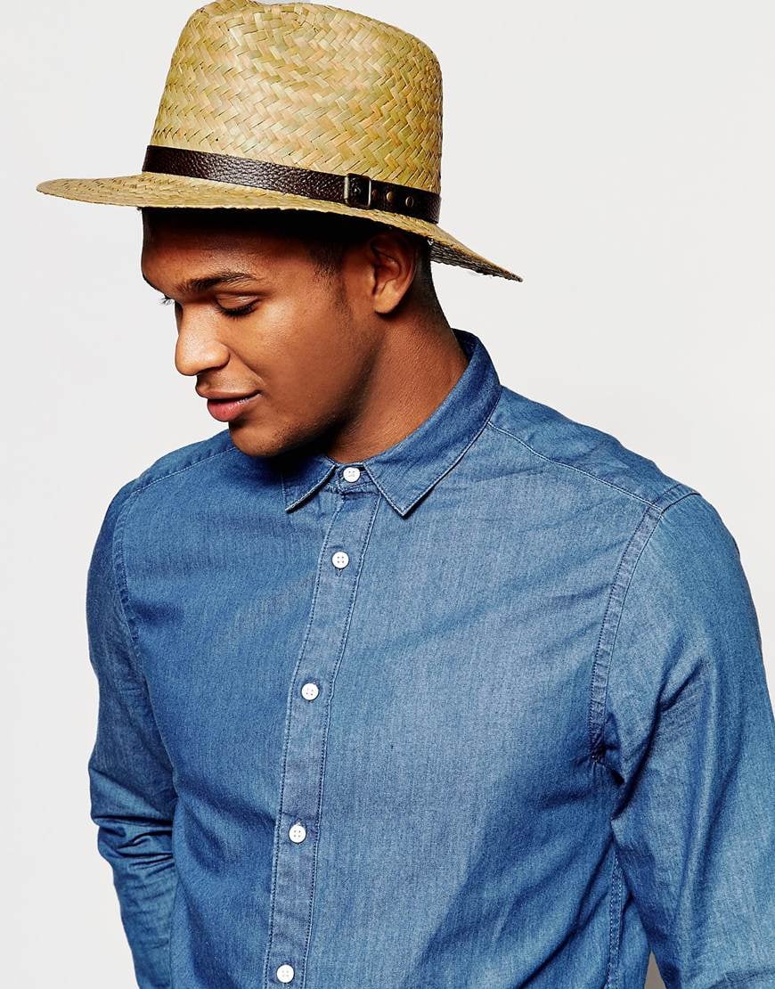 Catarzi Fedora Wide Brim Straw Hat in Natural for Men - Lyst
