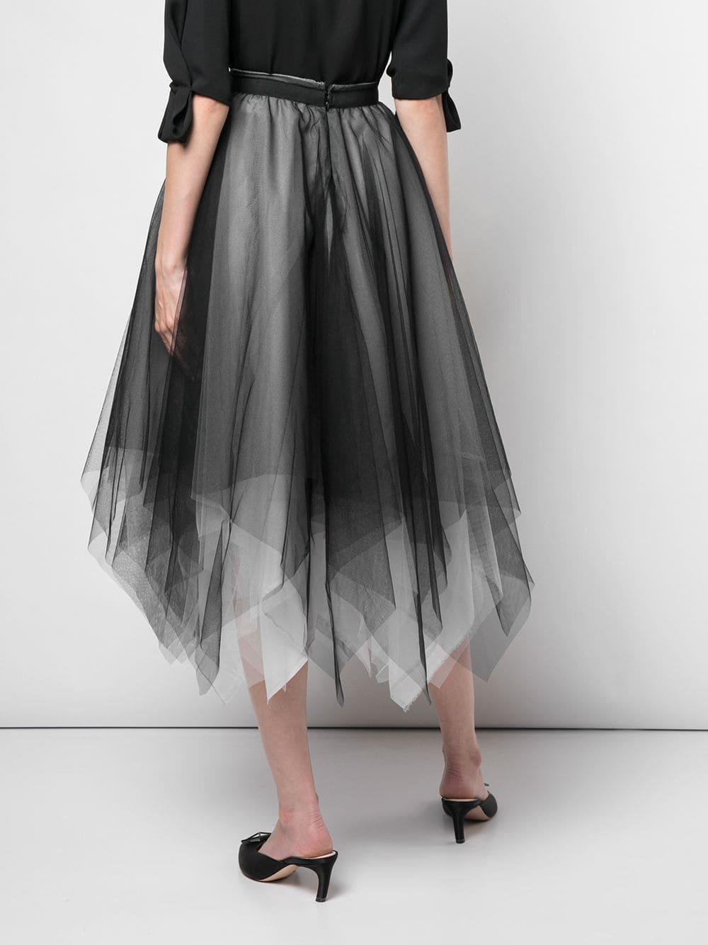 Marc Le Bihan Tulle Midi Skirt in Black - Lyst