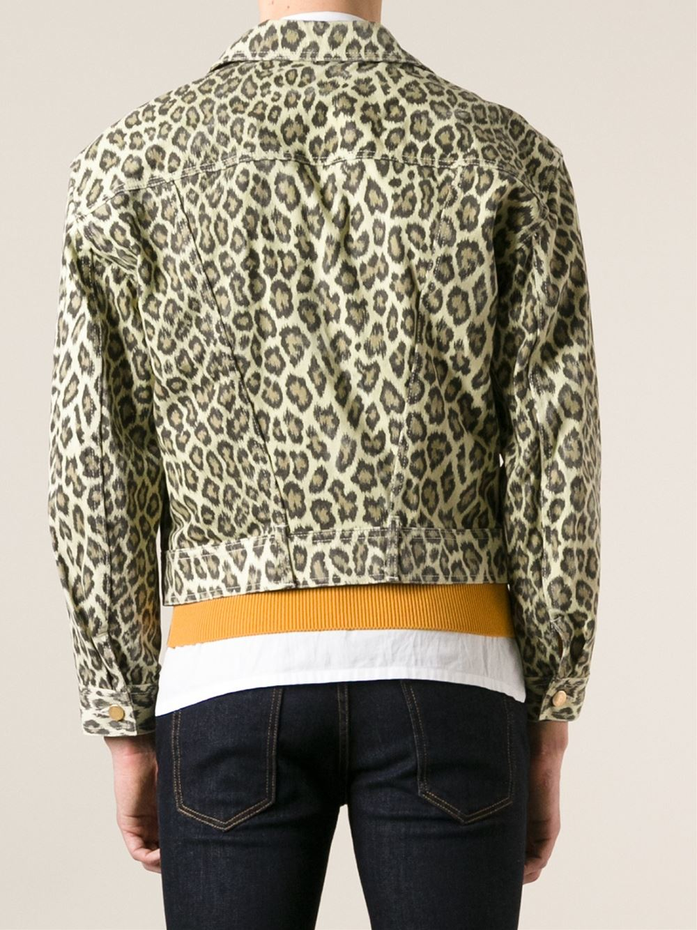 Lyst - Jean Paul Gaultier 'junior Gaultier' Leopard Denim Jacket for Men