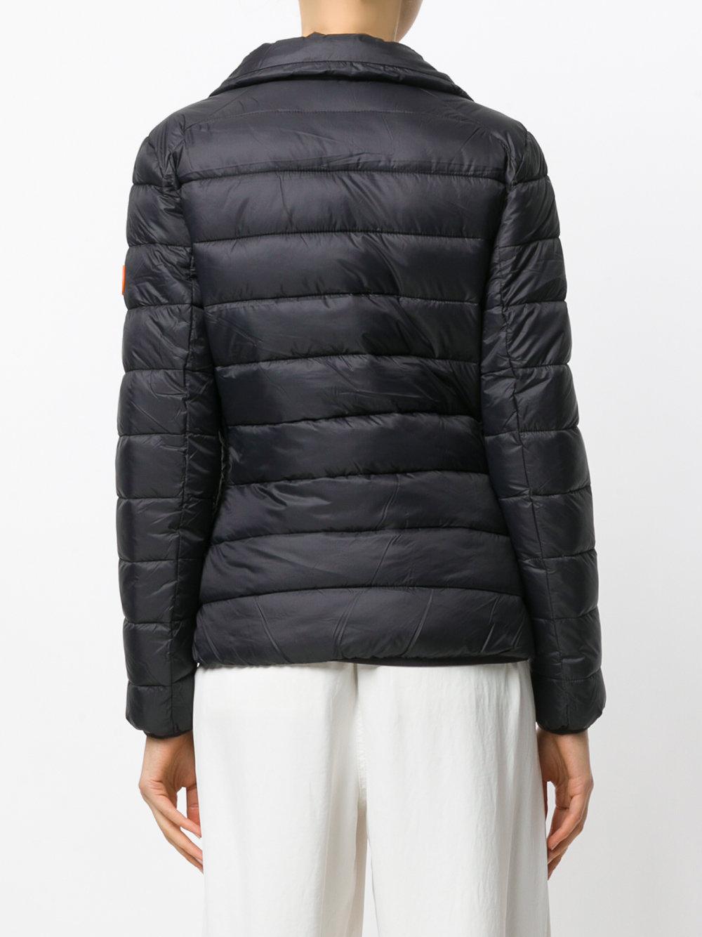 Lyst - Save The Duck Short Padded Jacket in Black Lyst - Save The Duck Short Padded Jacket in Black