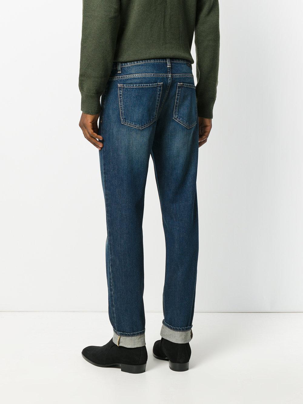 Lyst - Stella Mccartney Straight Leg Jeans in Blue for Men