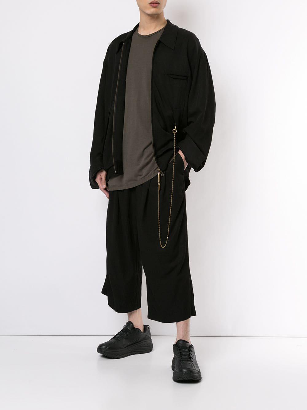 Song For The Mute Gold Chain Detail Jacket in Black for Men - Lyst