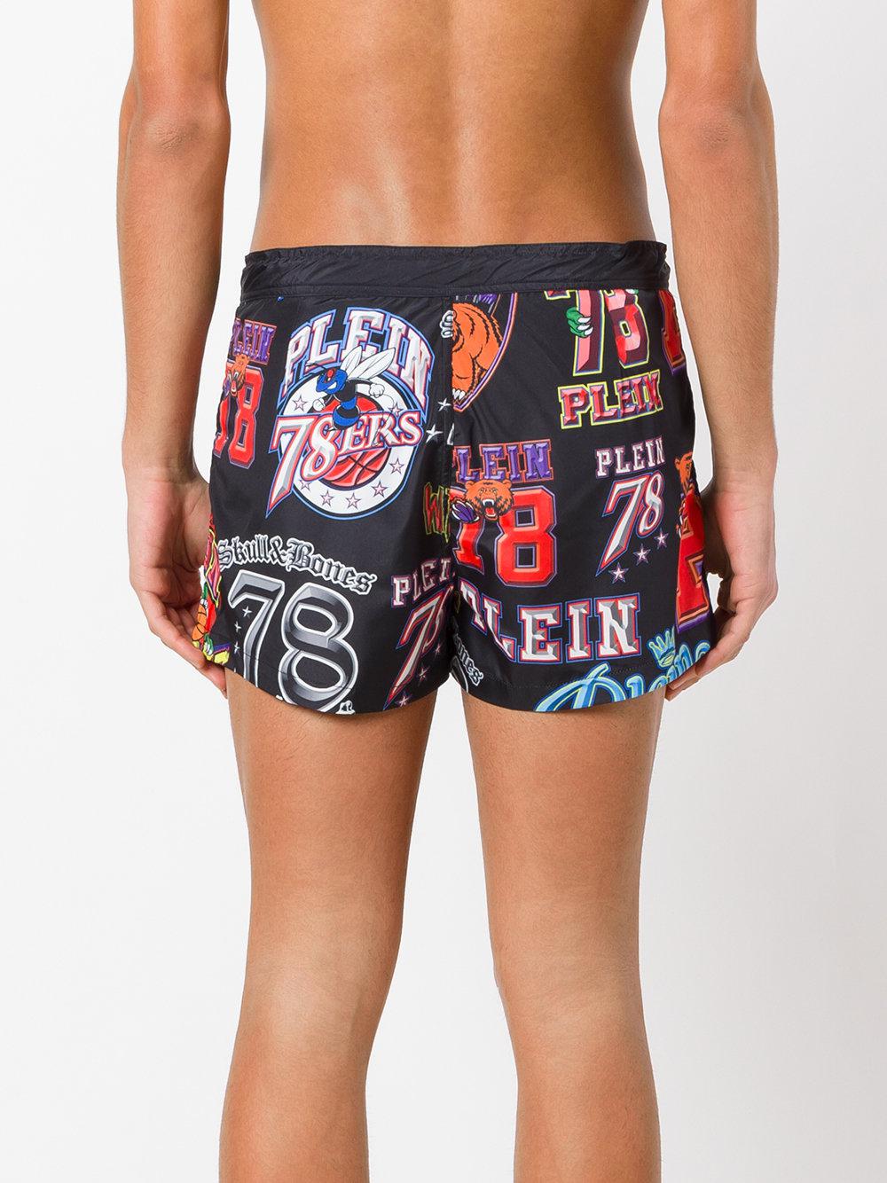 Lyst - Philipp Plein 'bigfoot' Swimming Trunks in Black for Men