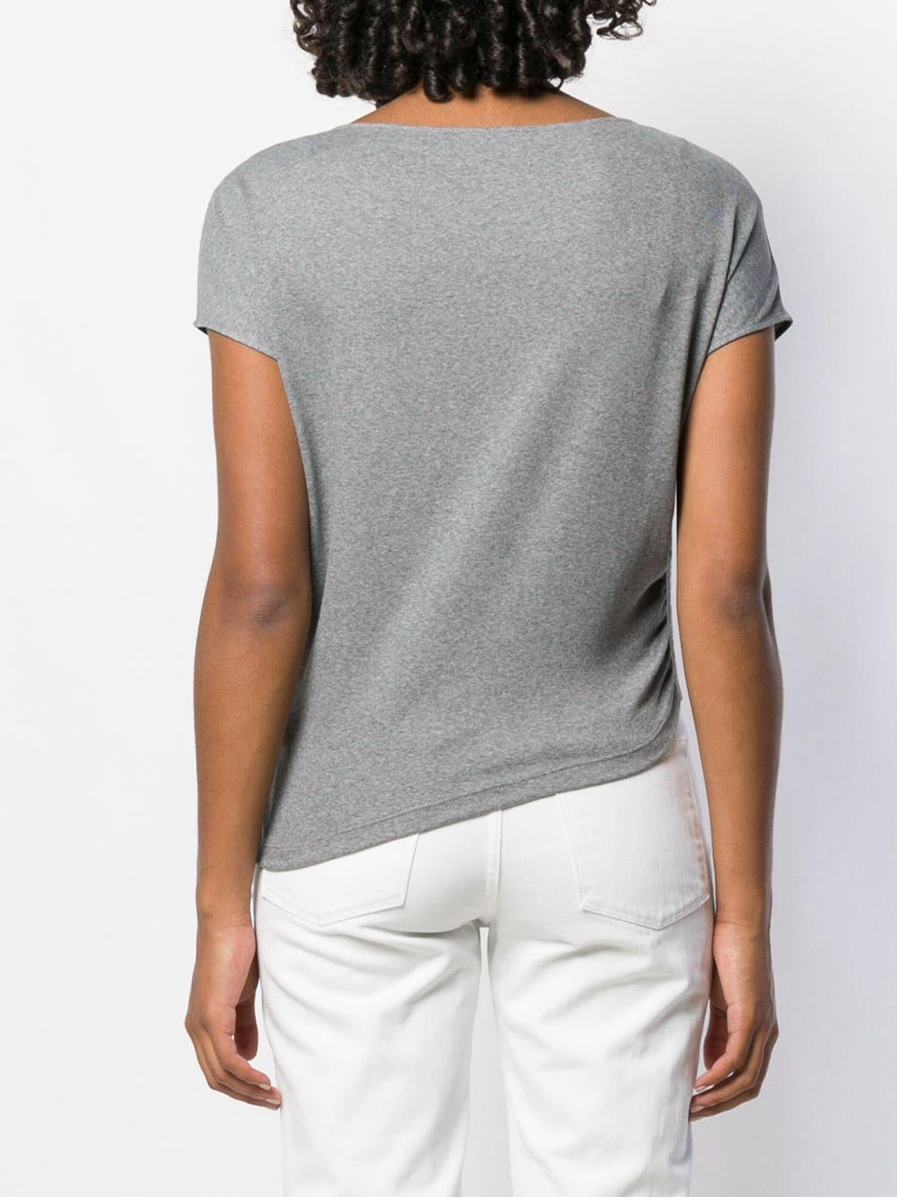 Fabiana Filippi Metallic T-shirt in Gray - Lyst