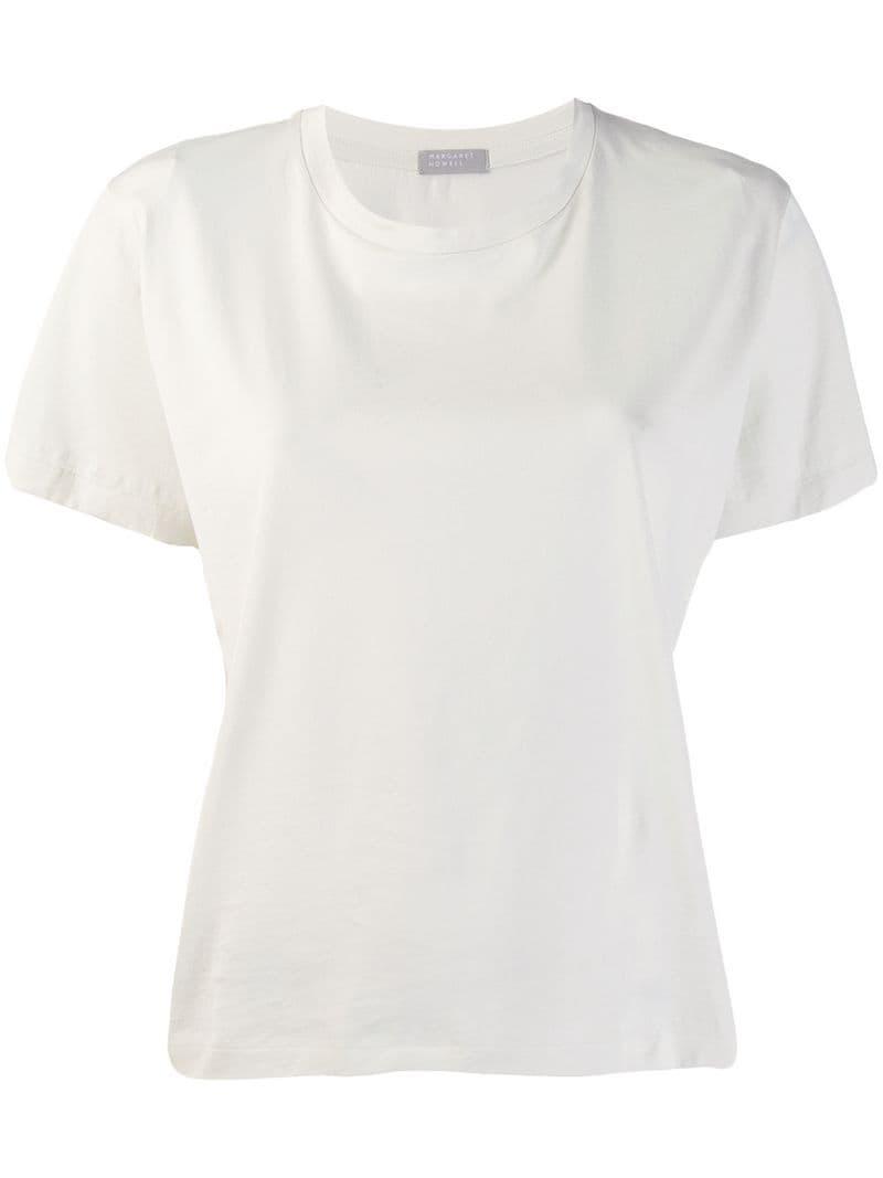 Margaret Howell Short-sleeve Fitted T-shirt in White - Lyst