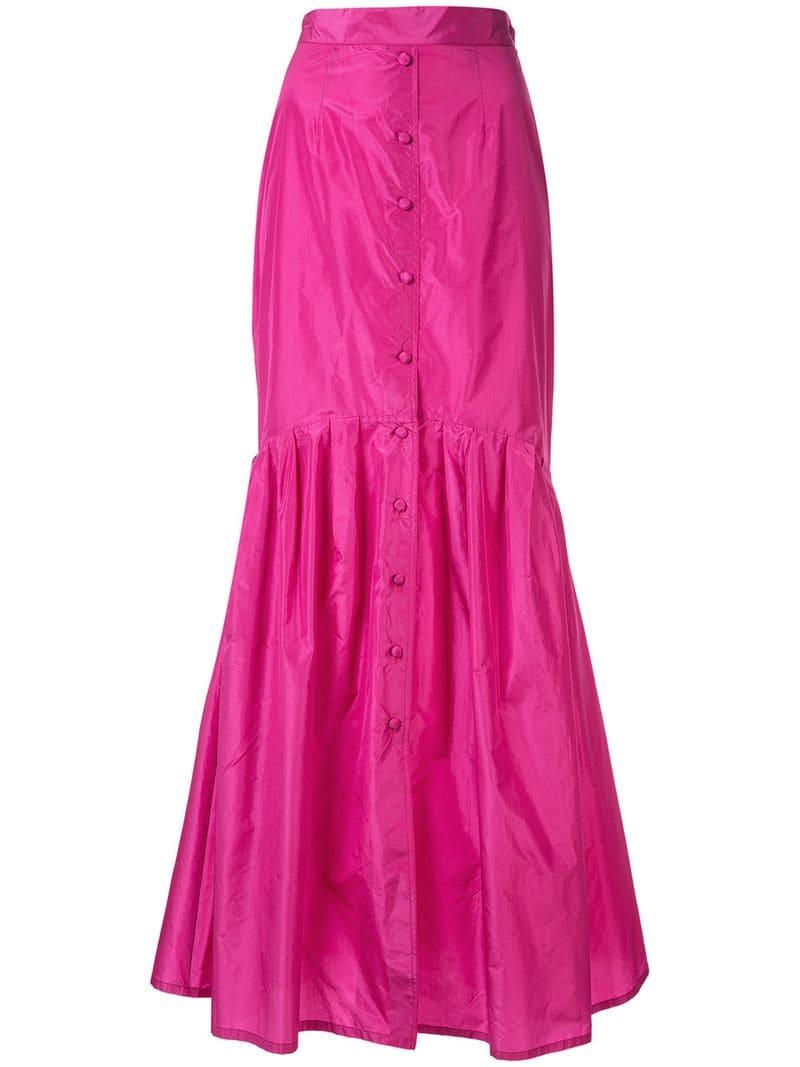 Lyst - ‎Taller Marmo Buttoned Fish Tail Skirt in Pink - Save 2%