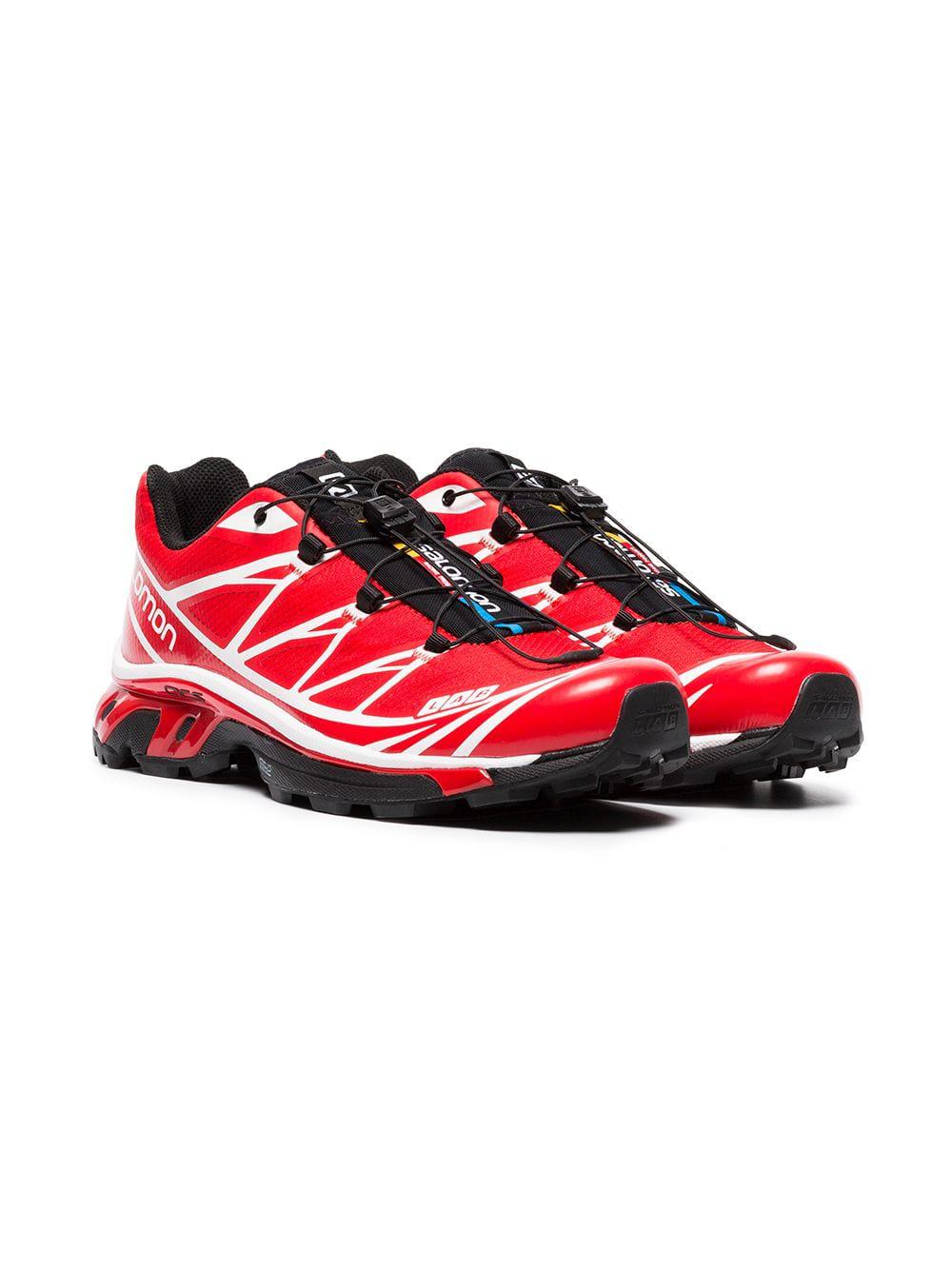 Salomon S/LAB Red And White Xt-6 Adv Sneakers in Red for Men - Lyst