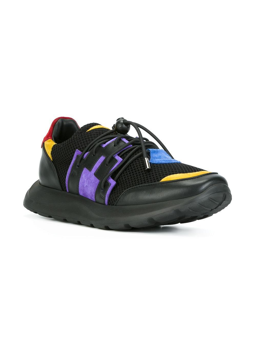 Marcelo Burlon Leather Mae Sneakers in Black for Men - Lyst