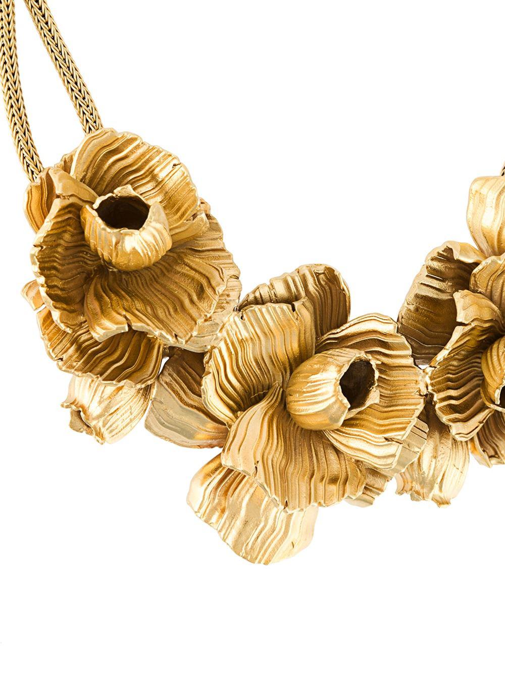 Lyst - Lara Bohinc 'roses' Necklace in Metallic