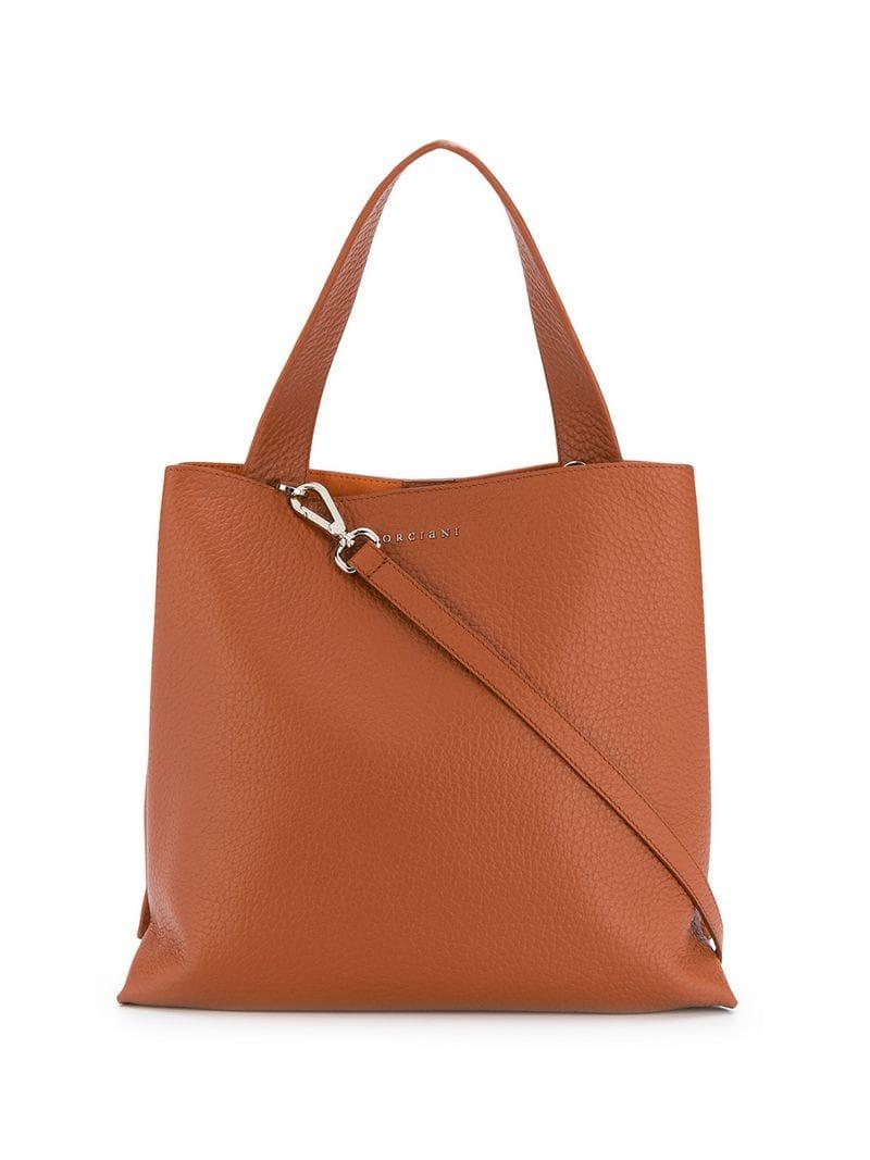Orciani Soft Tote Bag in Brown - Lyst
