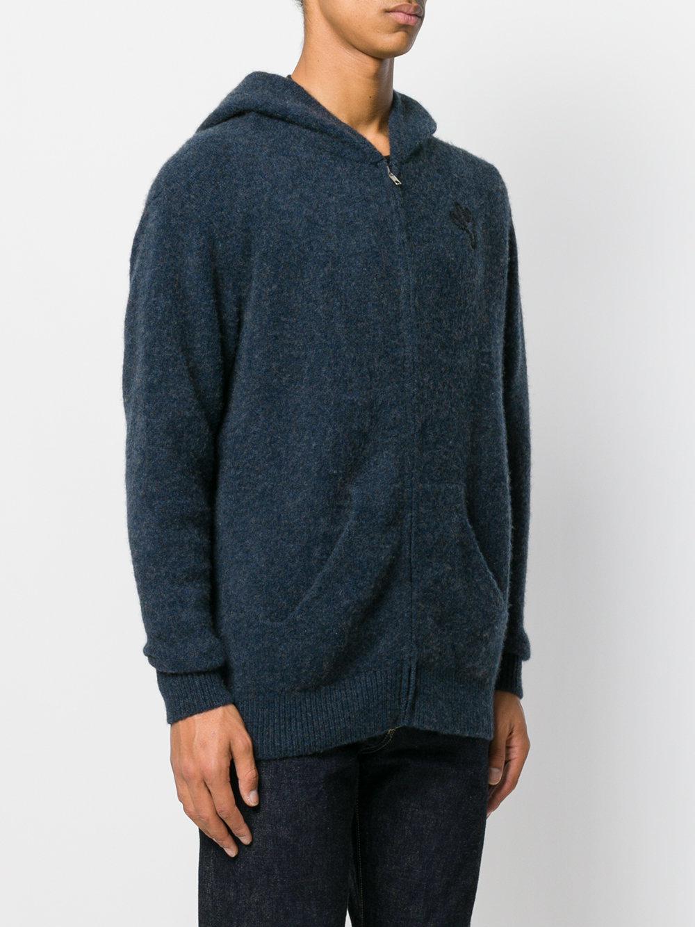 Lyst - The Elder Statesman Zipped Hoodie in Blue for Men