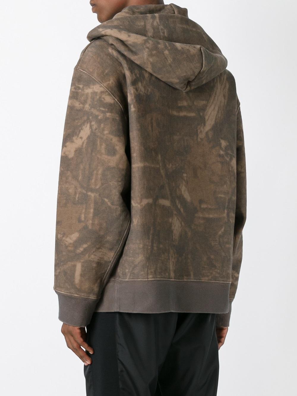 Lyst - Yeezy Season 3 Abstract Print Hoodie in Brown for Men