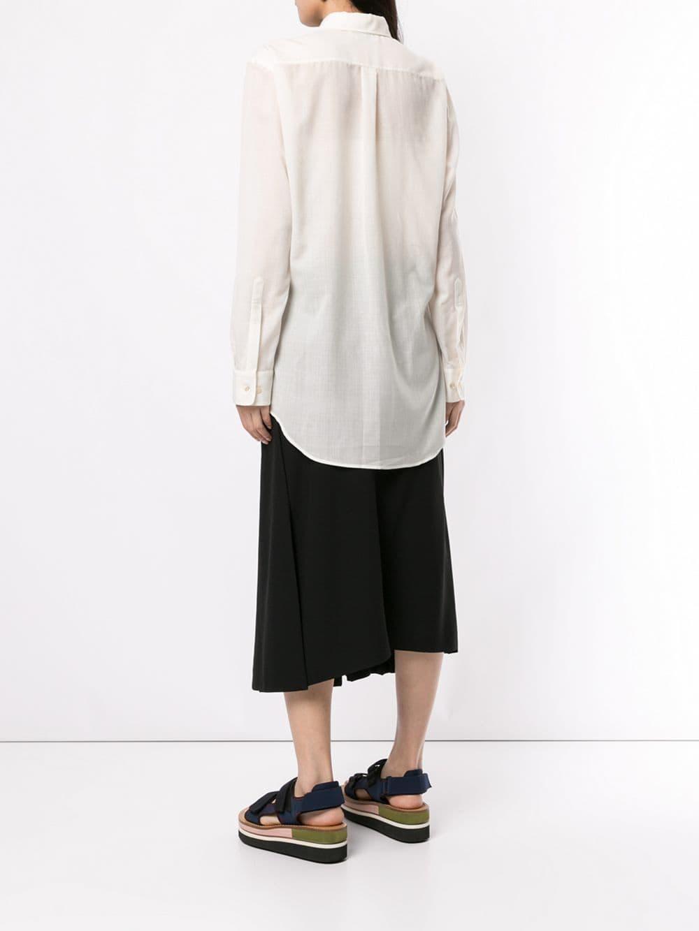 Lyst - Gabriela Hearst Long Sleeve Shirt in Yellow