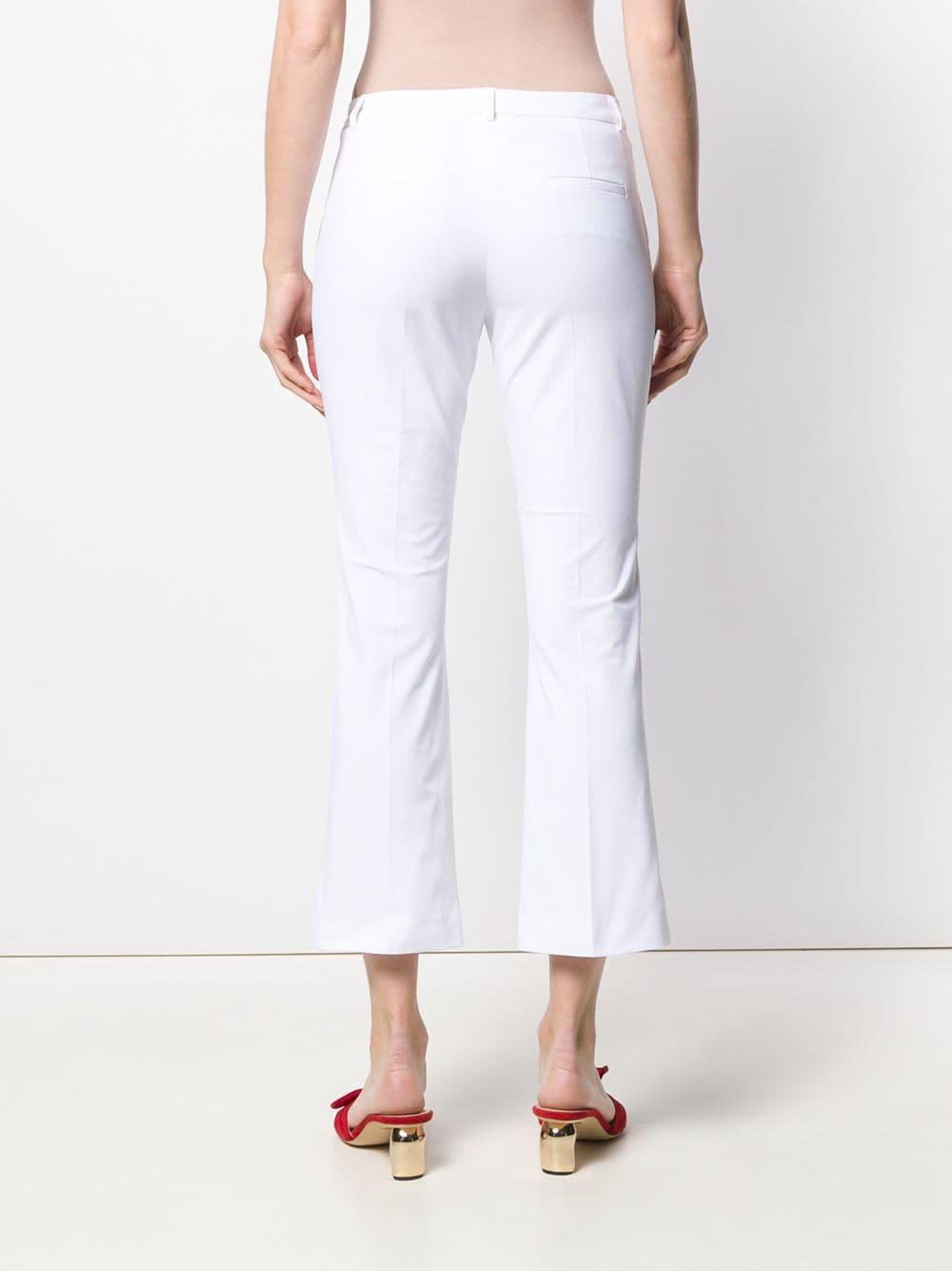 PT01 Cropped Trousers in White - Lyst