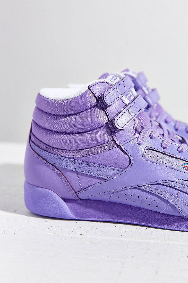 Reebok Freestyle Hi Spirit Sneaker in Purple - Lyst