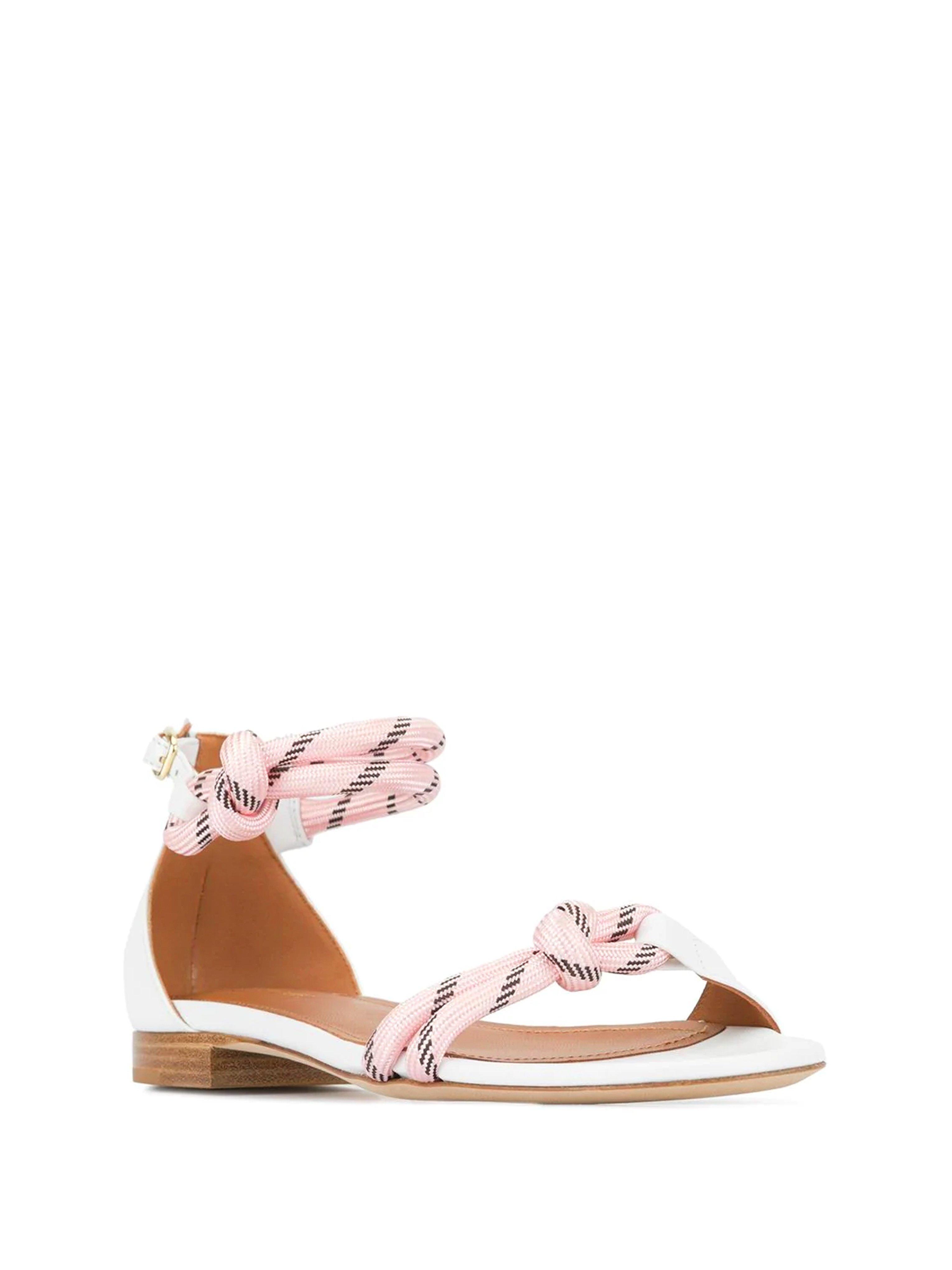 Malone Souliers Leather Fenn Flat Sandal in Pink - Lyst