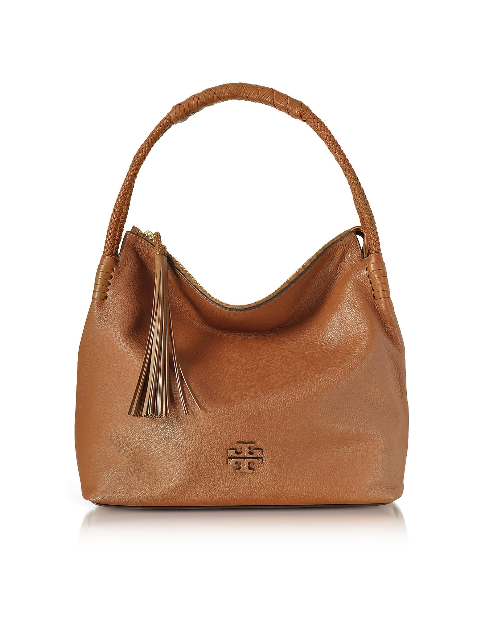 Tory Burch Brown Leather Handbag | semashow.com