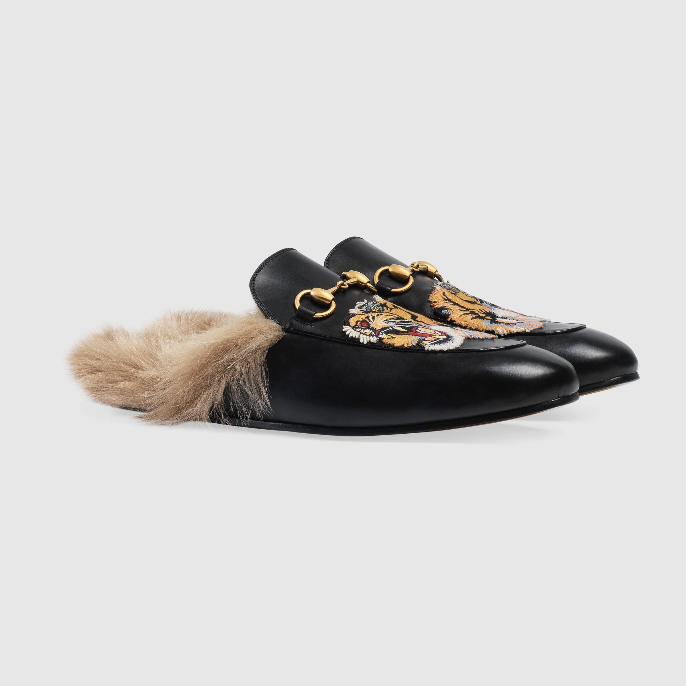 Lyst - Gucci Princetown Slipper With Tiger for Men