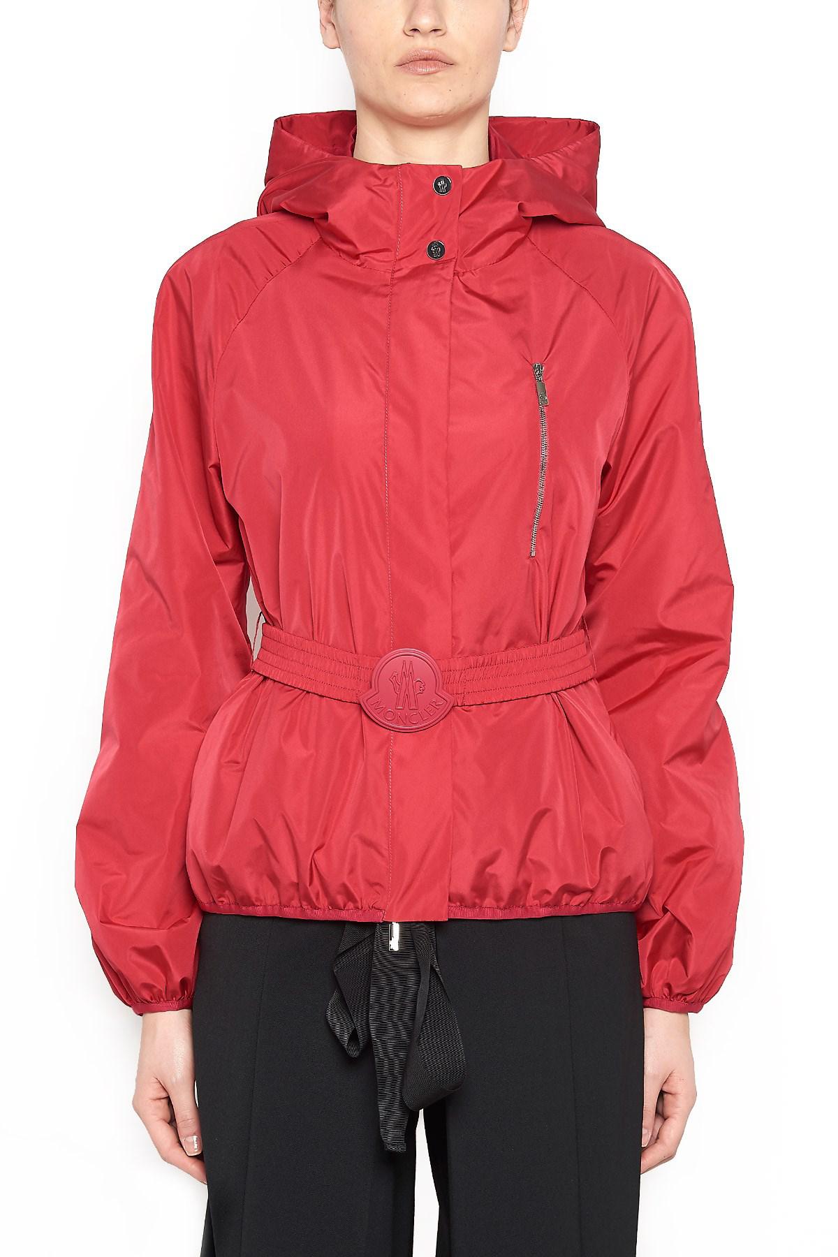 Moncler Gamme Rouge Waistbelt Bomber Jacket in Red - Lyst