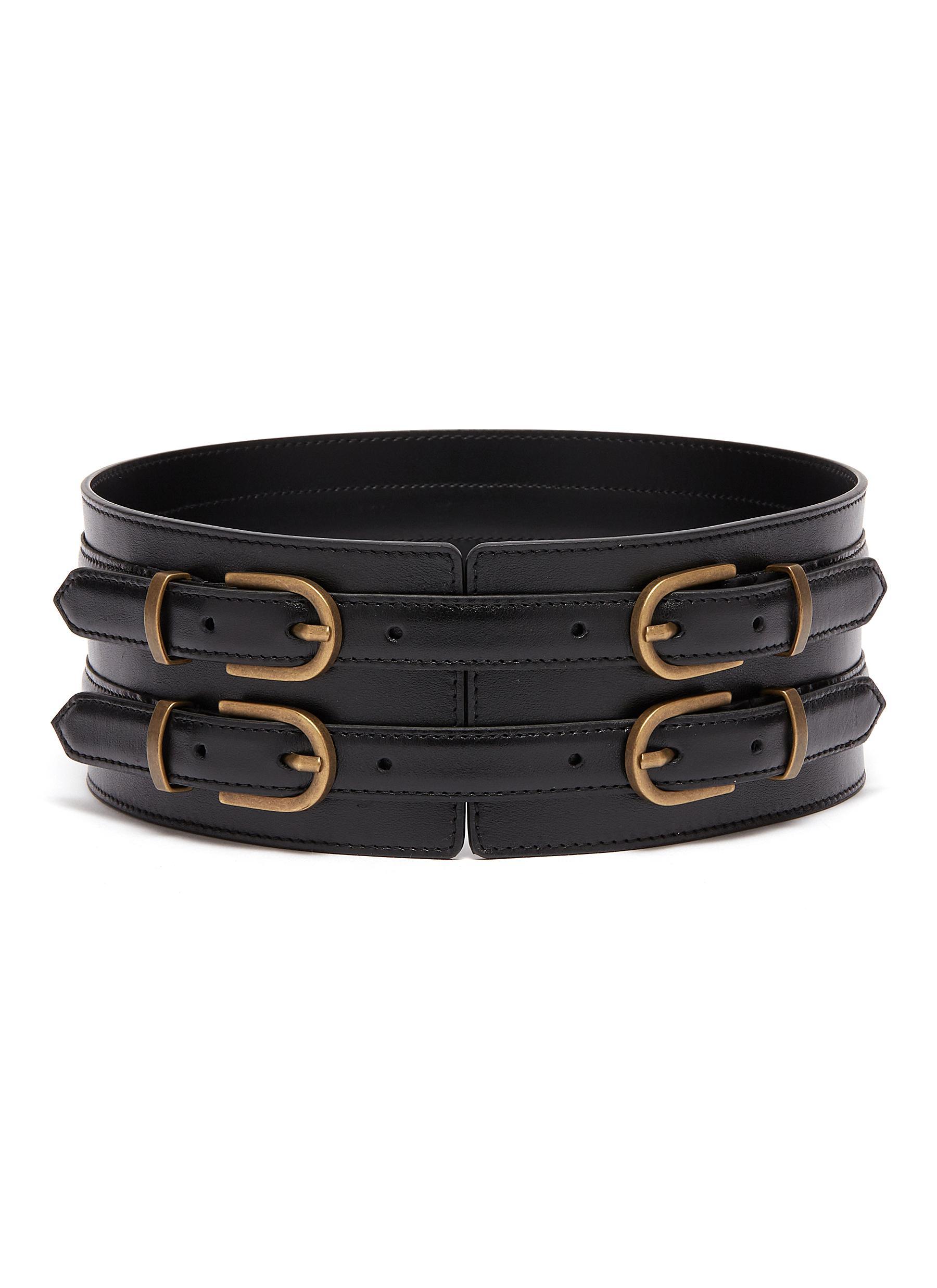 Lyst - Philosophy Di Lorenzo Serafini Leather Corset Belt in Black