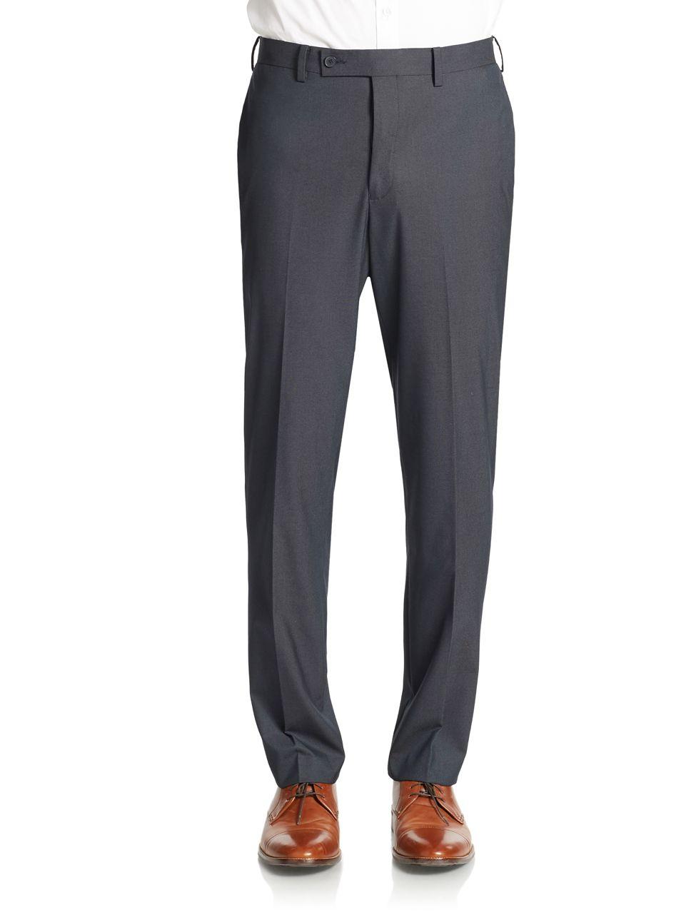William rast Pindot Flat Front Pants in Blue for Men | Lyst