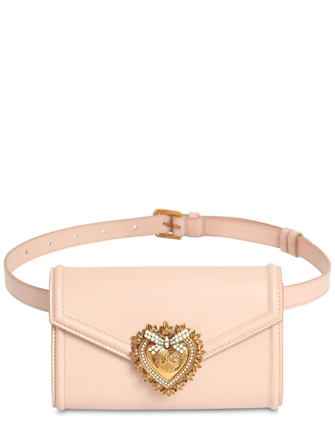 Dolce & Gabbana Devotion Leather Belt Bag - Lyst