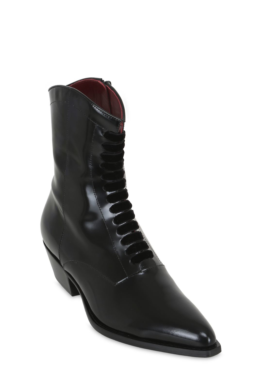 Lyst - Philosophy Di Lorenzo Serafini 35mm Buffed Smooth Leather Ankle ...