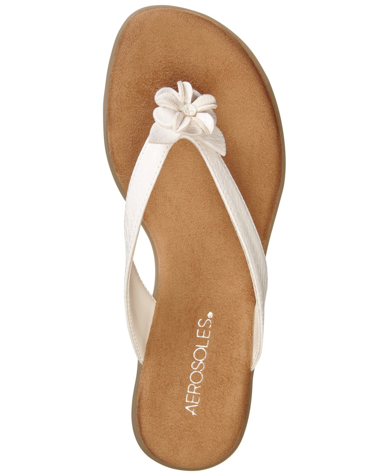 Lyst - Aerosoles Branchlet Flip Flop Sandals in Natural