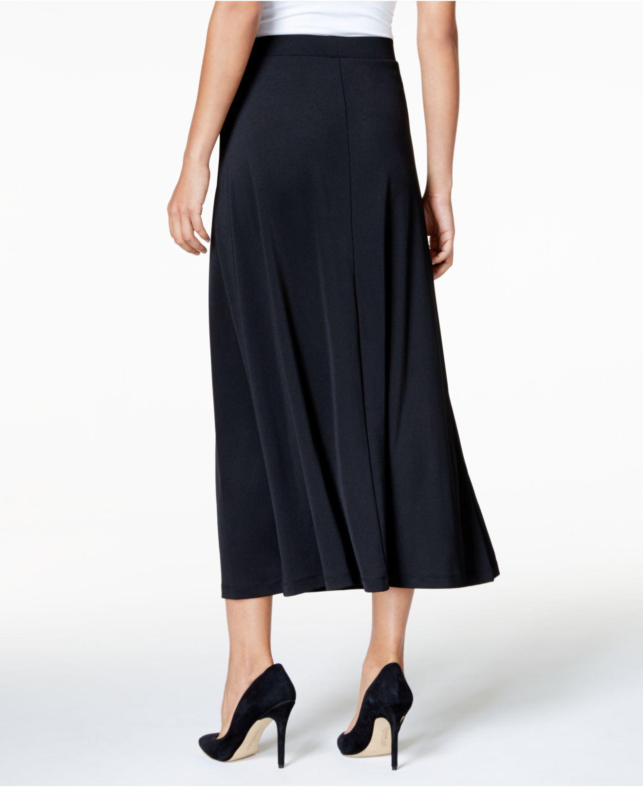 Lyst - Kasper Pull-on Maxi Skirt in Black
