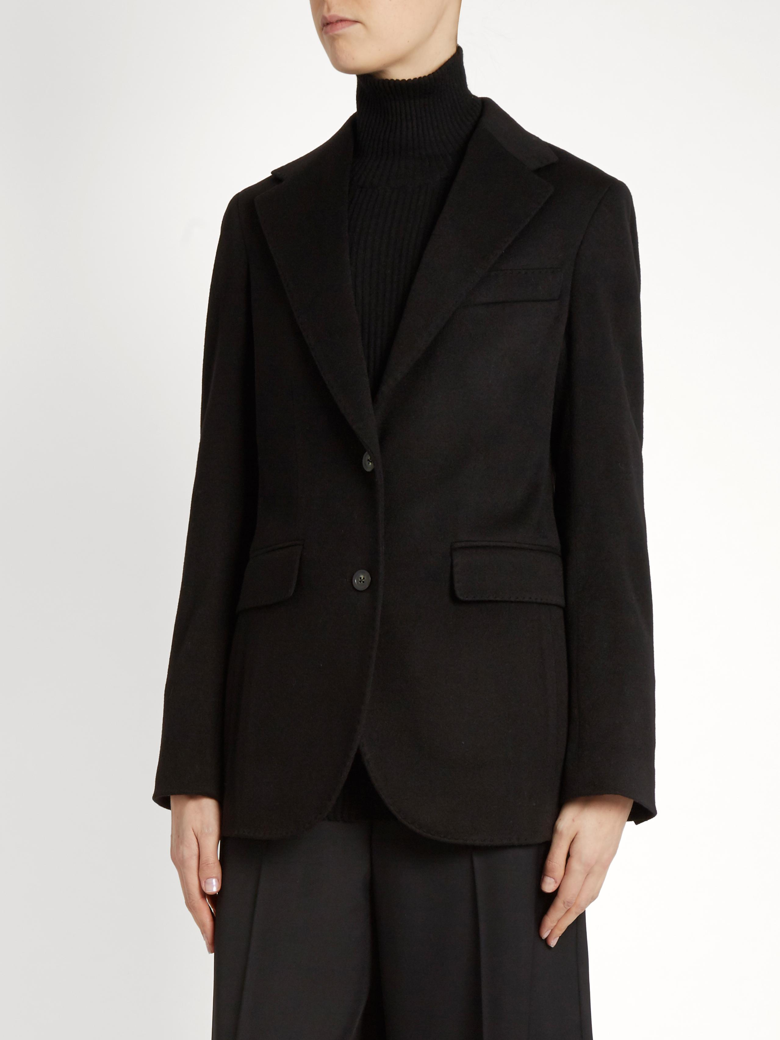 The Row Nodler Cashmere Jacket in Black - Lyst