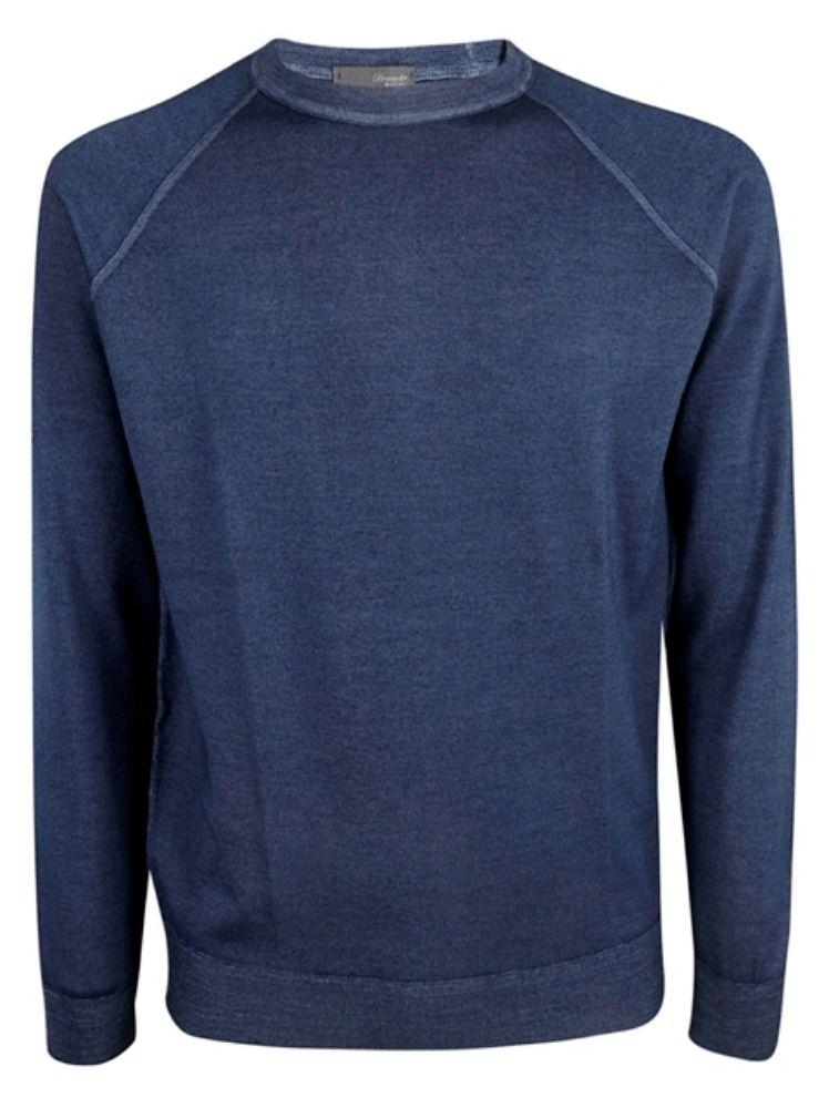 Drumohr Blue Wool Sweater in Blue for Men - Lyst