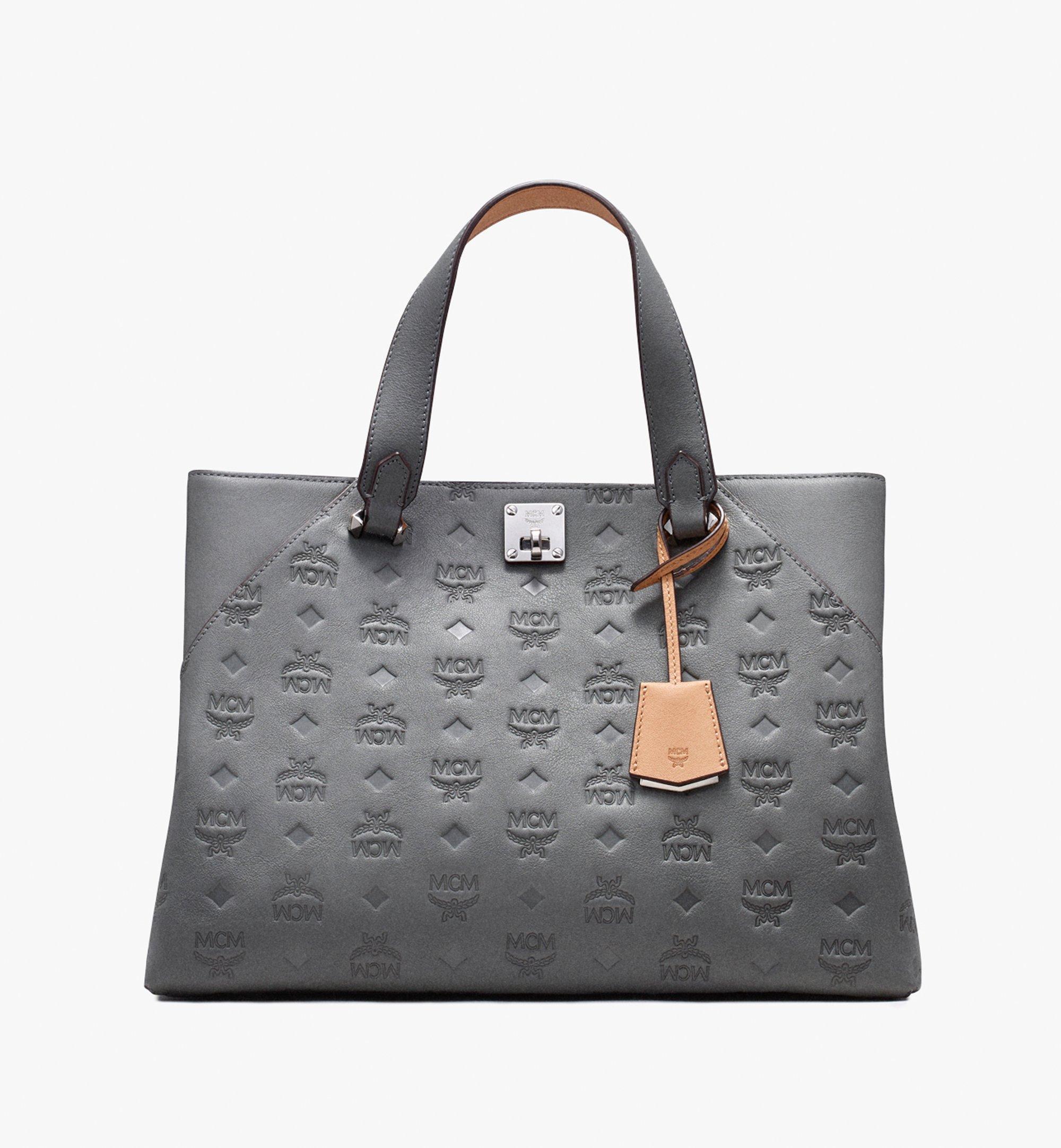Mcm Essential Medium Monogrammed Leather Tote Bag | semashow.com