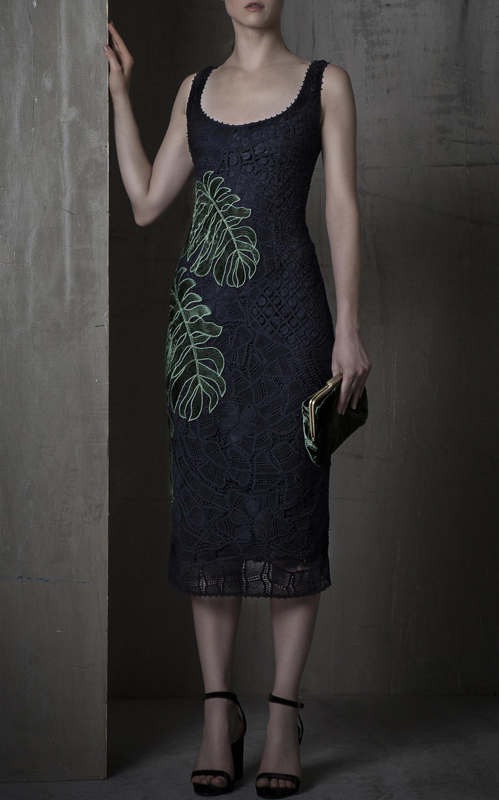 Lyst - Martha Medeiros Duda Renascenca Midi Dress in Blue