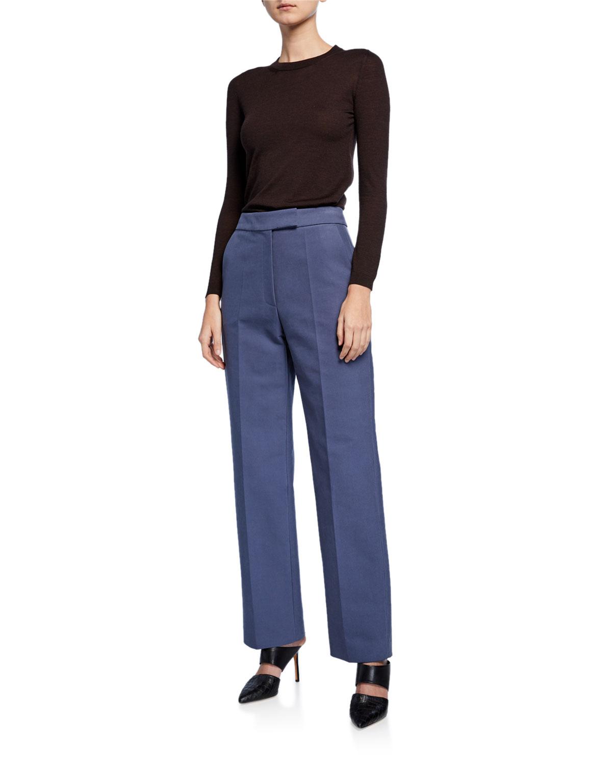 Partow Dalton High-waist Trousers in Blue - Lyst
