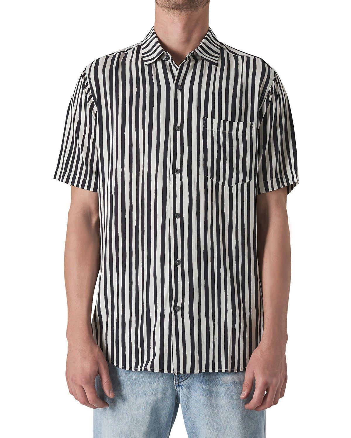 Neuw Men's Work Stripes Pocket Short-sleeve Sport Shirt for Men - Lyst