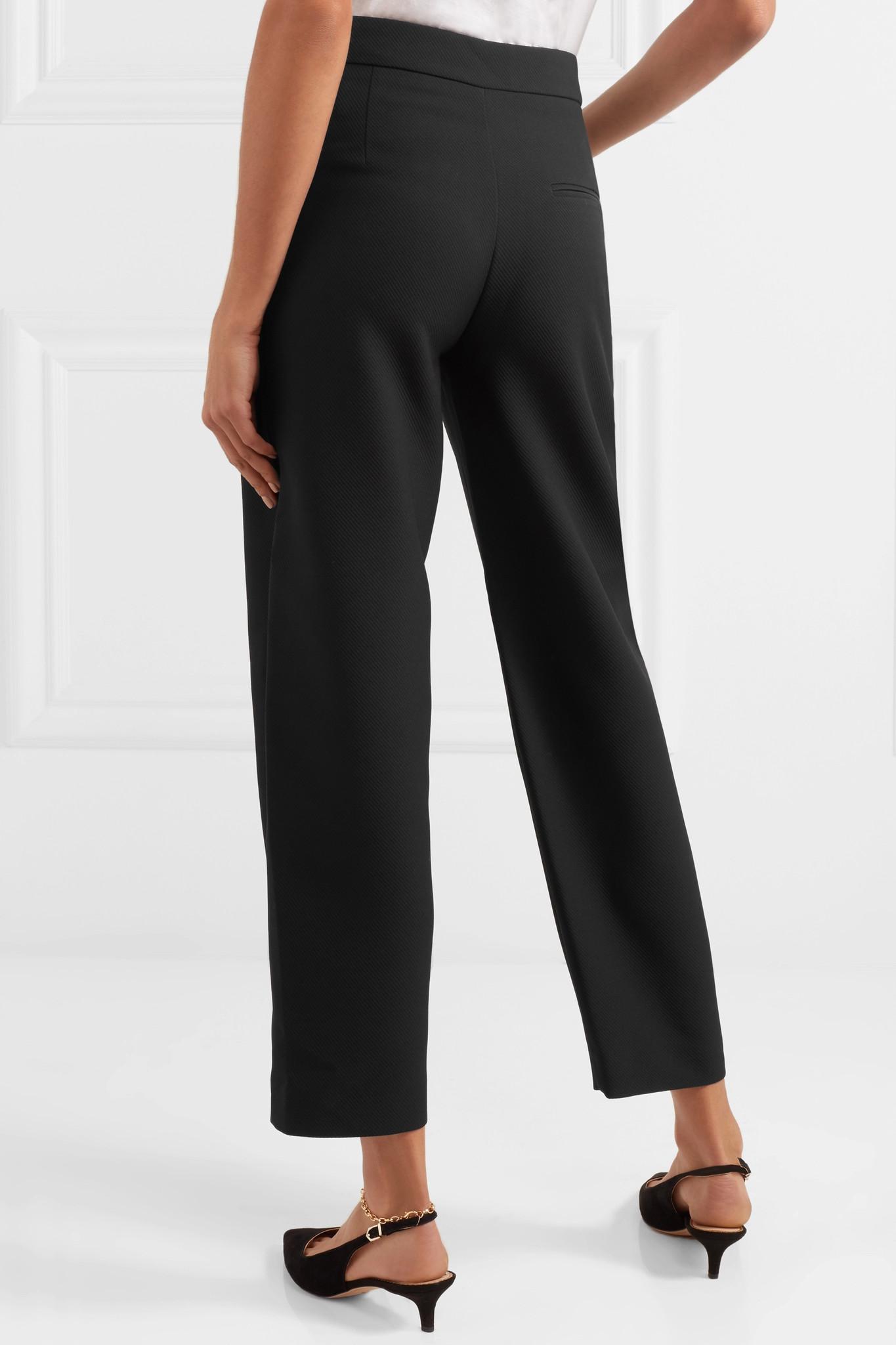 Lyst - Totême Novara Twill Straight-leg Pants in Black