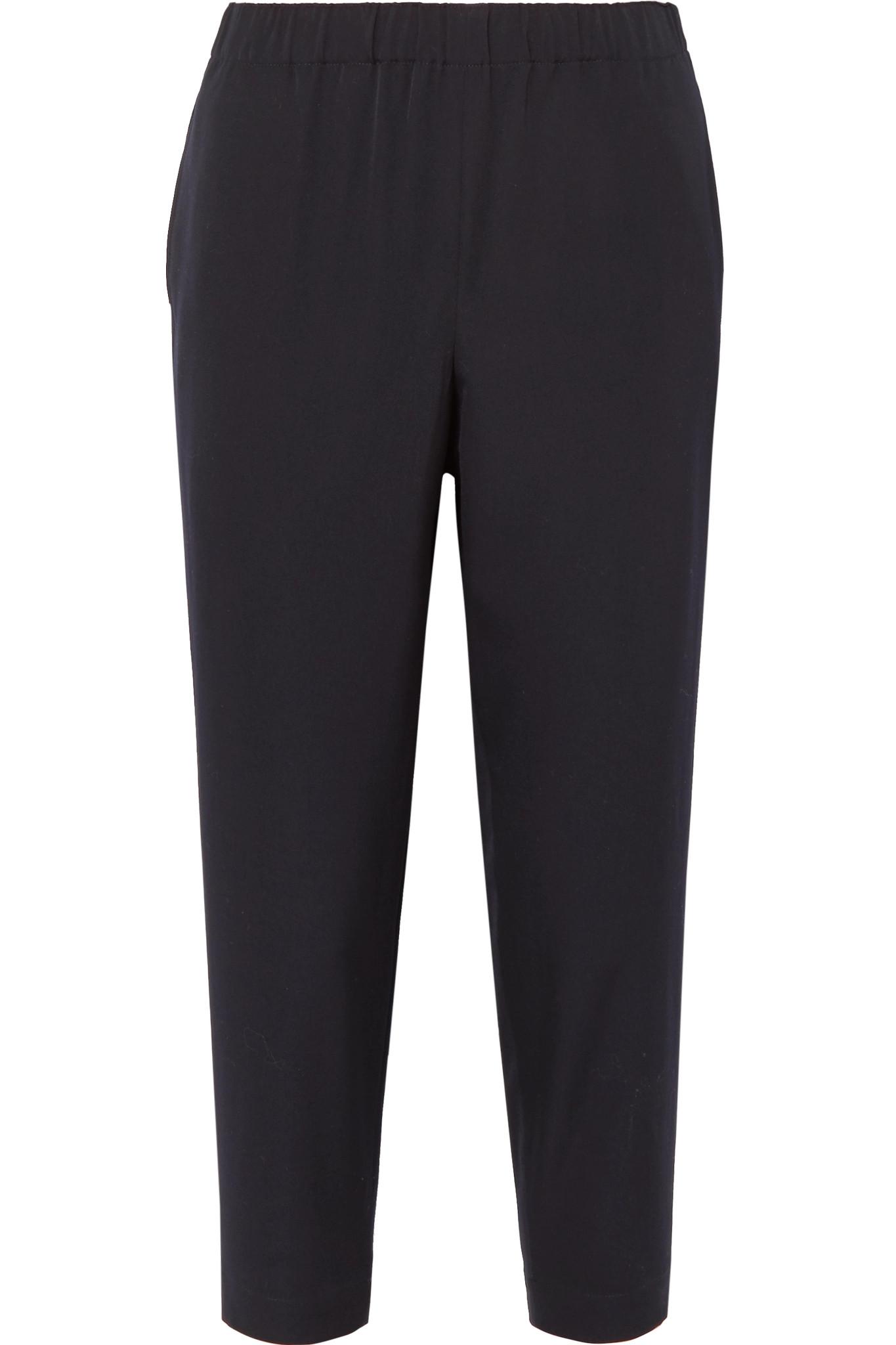 Lyst - Comme Des Garçons Cropped Wool-gabardine Tapered Pants in Blue