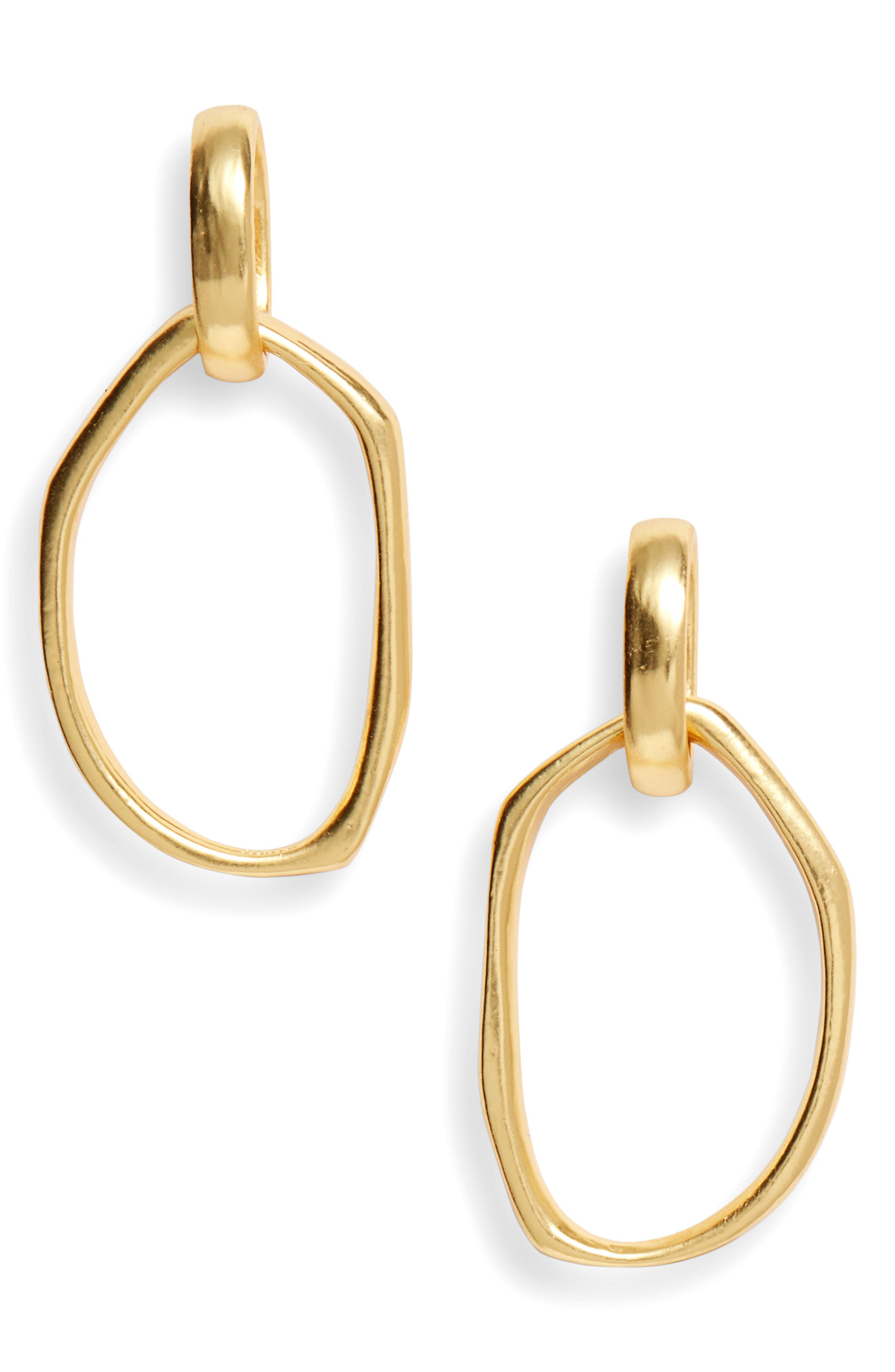 Lyst - Karine Sultan Hoop Earrings in Metallic