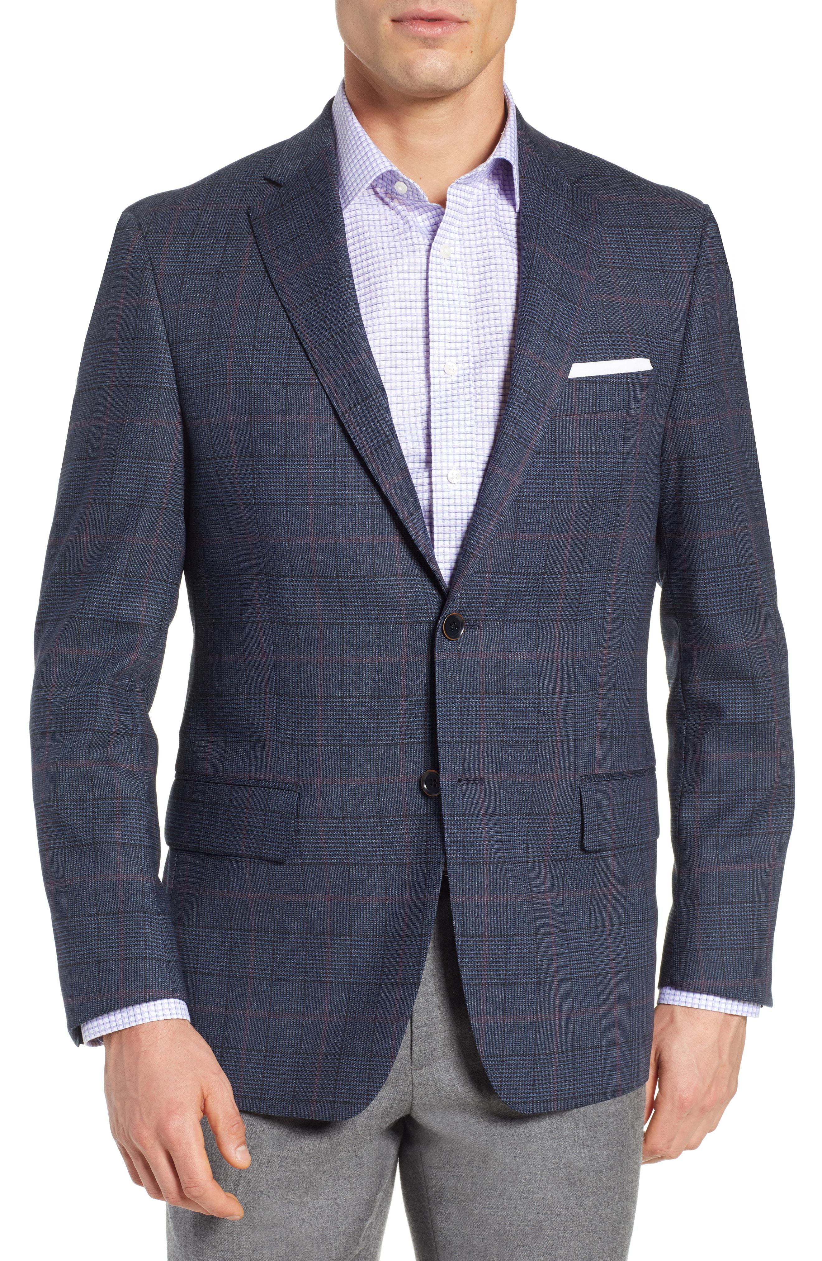 Lyst - Hart Schaffner Marx Classic Fit Stretch Plaid Wool Sport Coat in ...