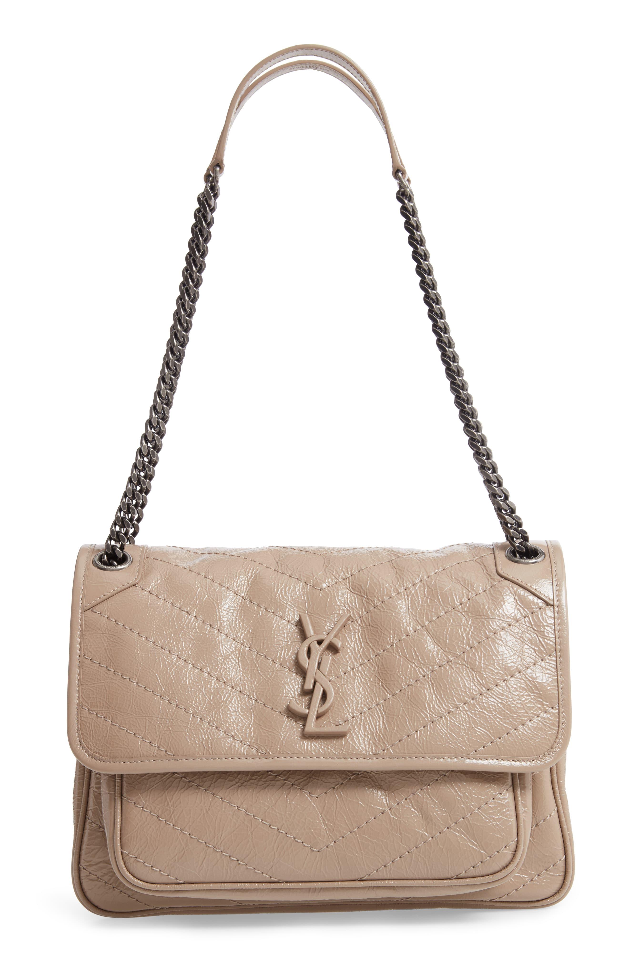 Saint Laurent Medium Niki Leather Shoulder Bag Lyst Saint Laurent Medium Niki Leather Shoulder Bag Lyst