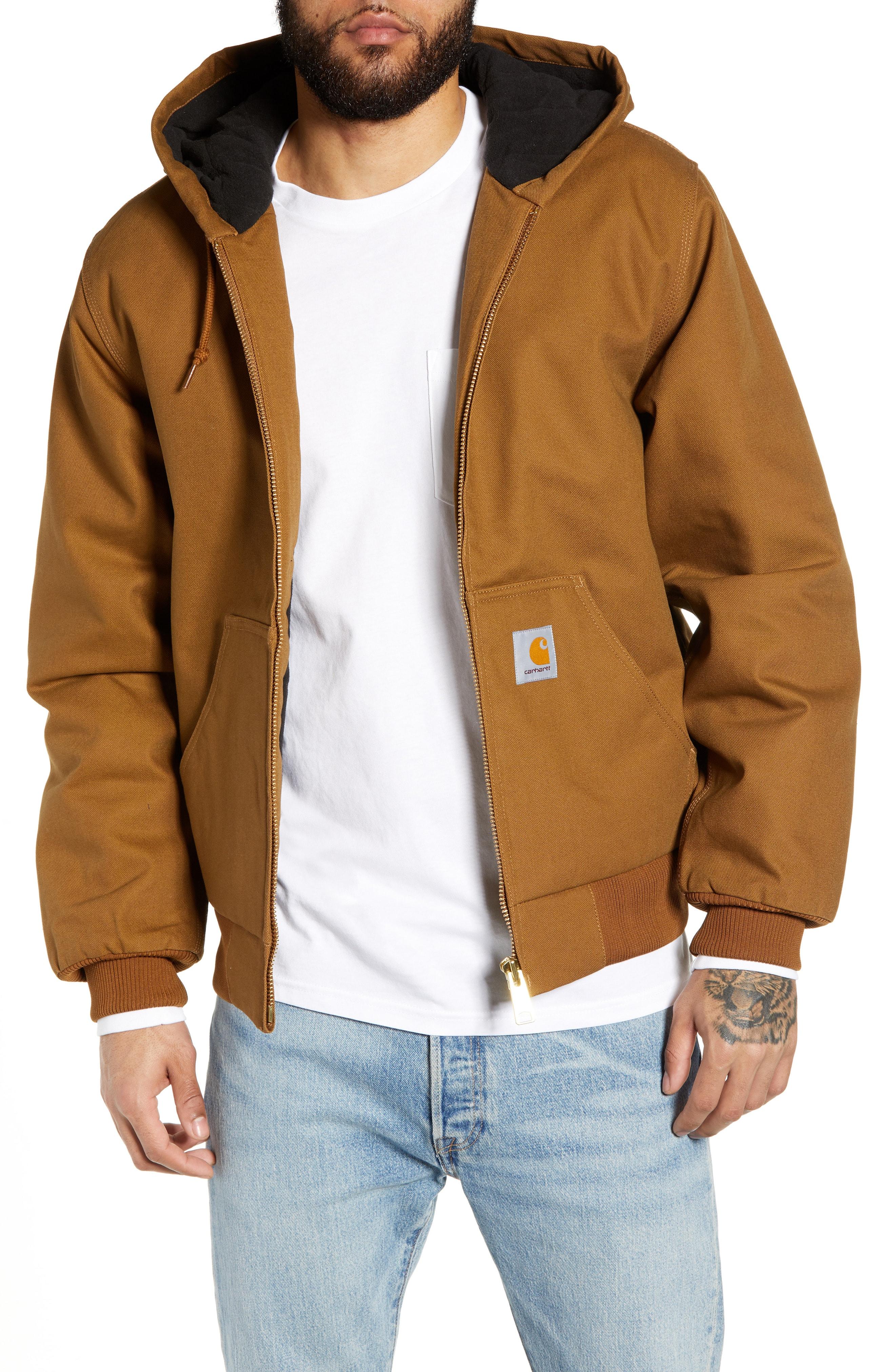 Lyst Carhartt WIP Active Canvas Hooded Jacket For Men Lyst Carhartt WIP Active Canvas Hooded Jacket For Men