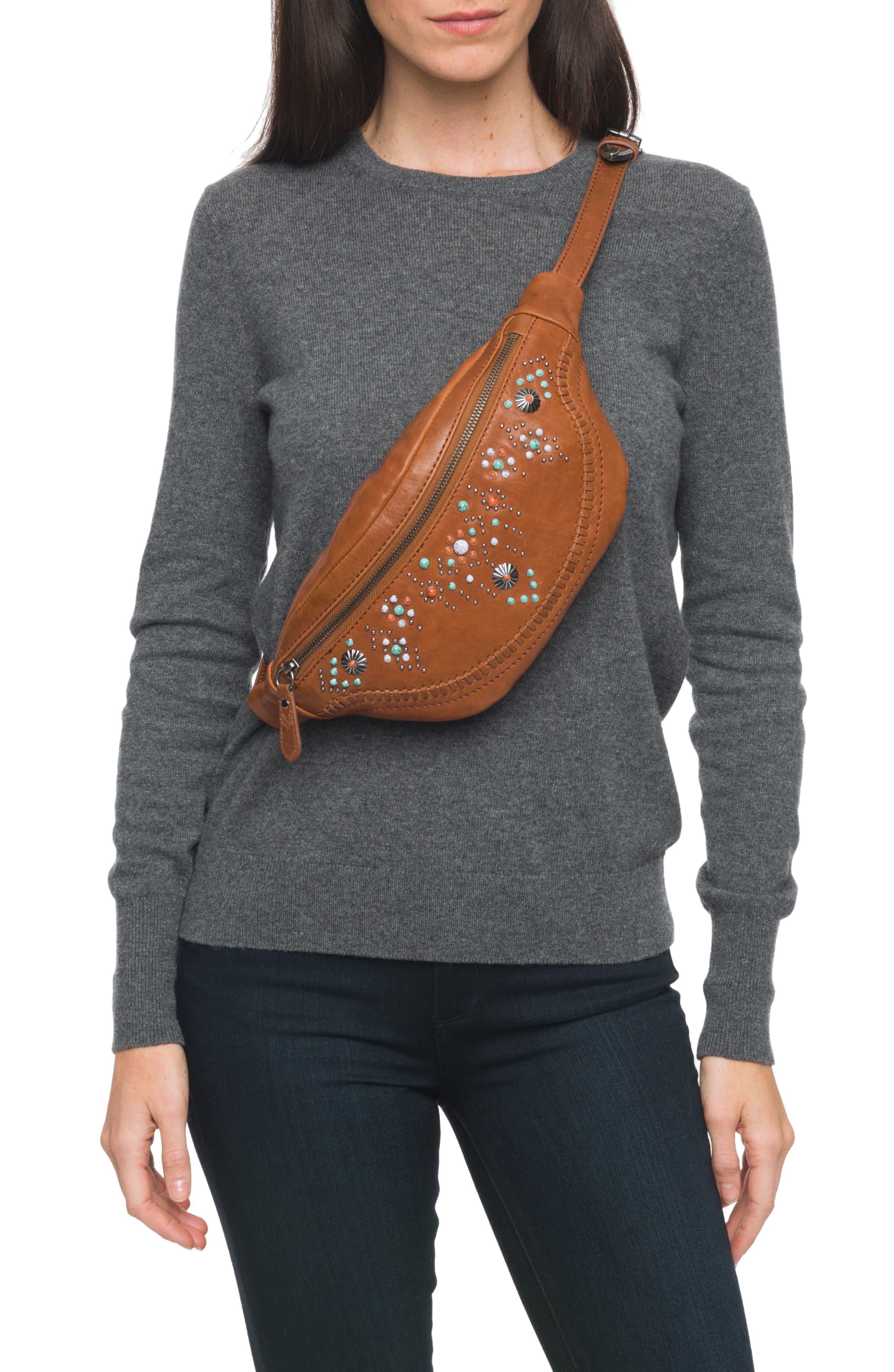 Frye Concho Studded Leather Belt Bag - Lyst