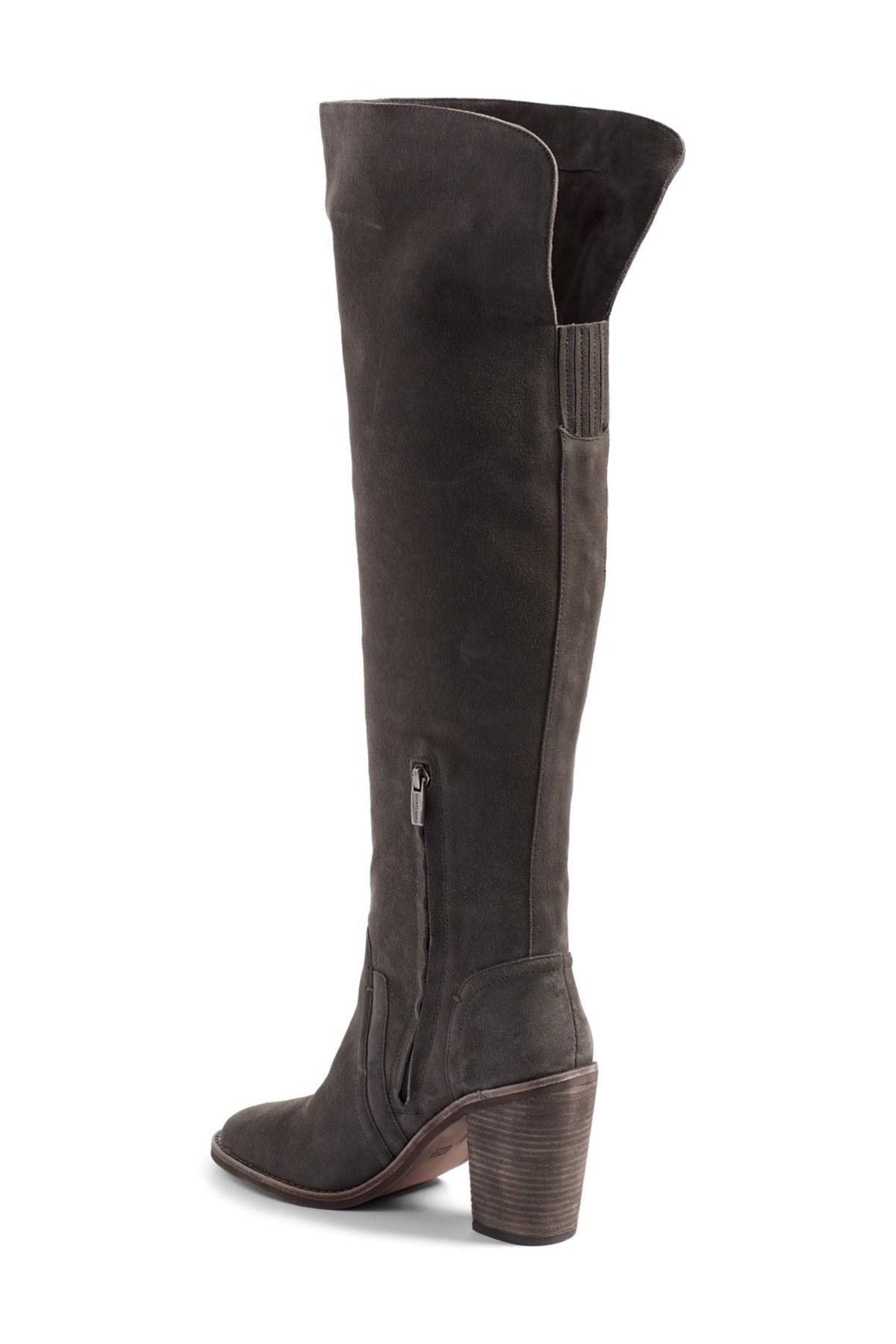 Lyst - Vince Camuto Melaya Suede Over-The-Knee Boots in Gray