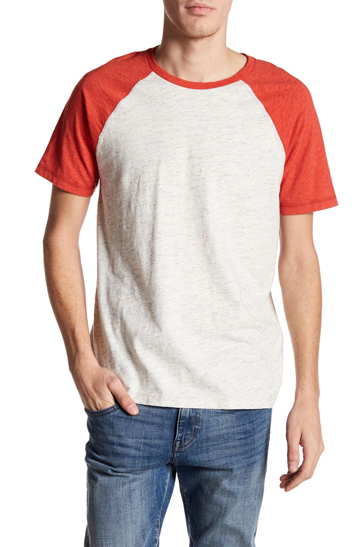 Lyst - Lucky Brand Short Sleeve Raglan Baseball Tee for Men
