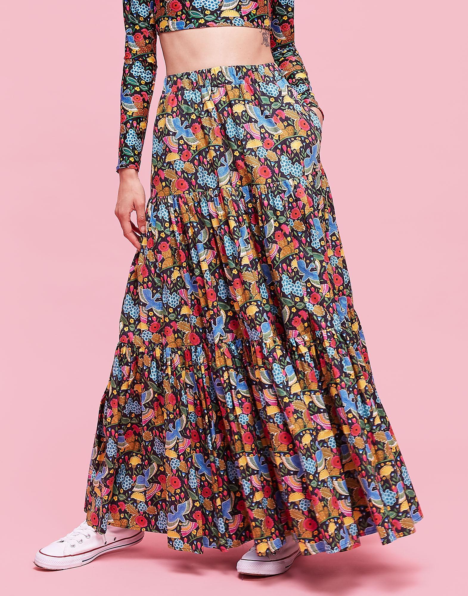 LaDoubleJ Cotton Big Skirt in Pink - Lyst