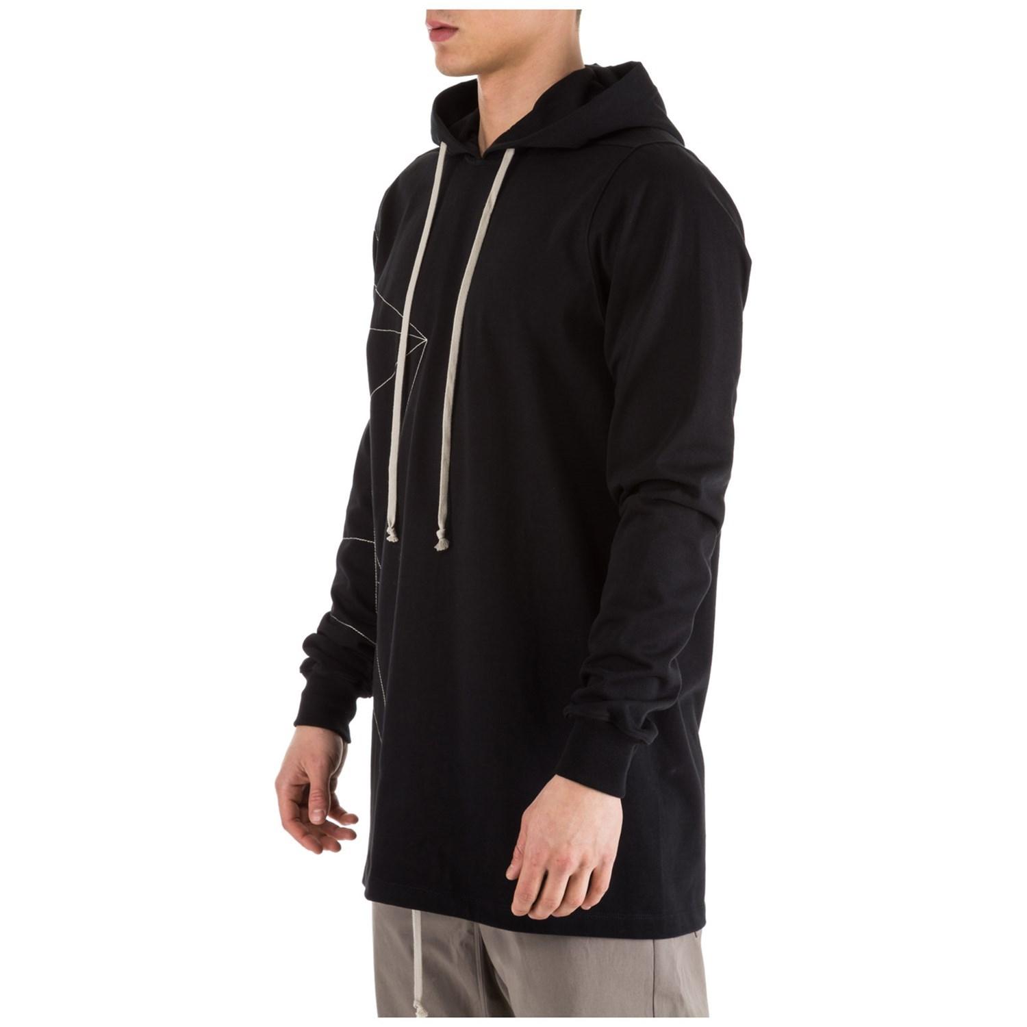 Rick Owens Men's Hoodie Sweatshirt Sweat Rr19s2209bae09 08 Black in ...