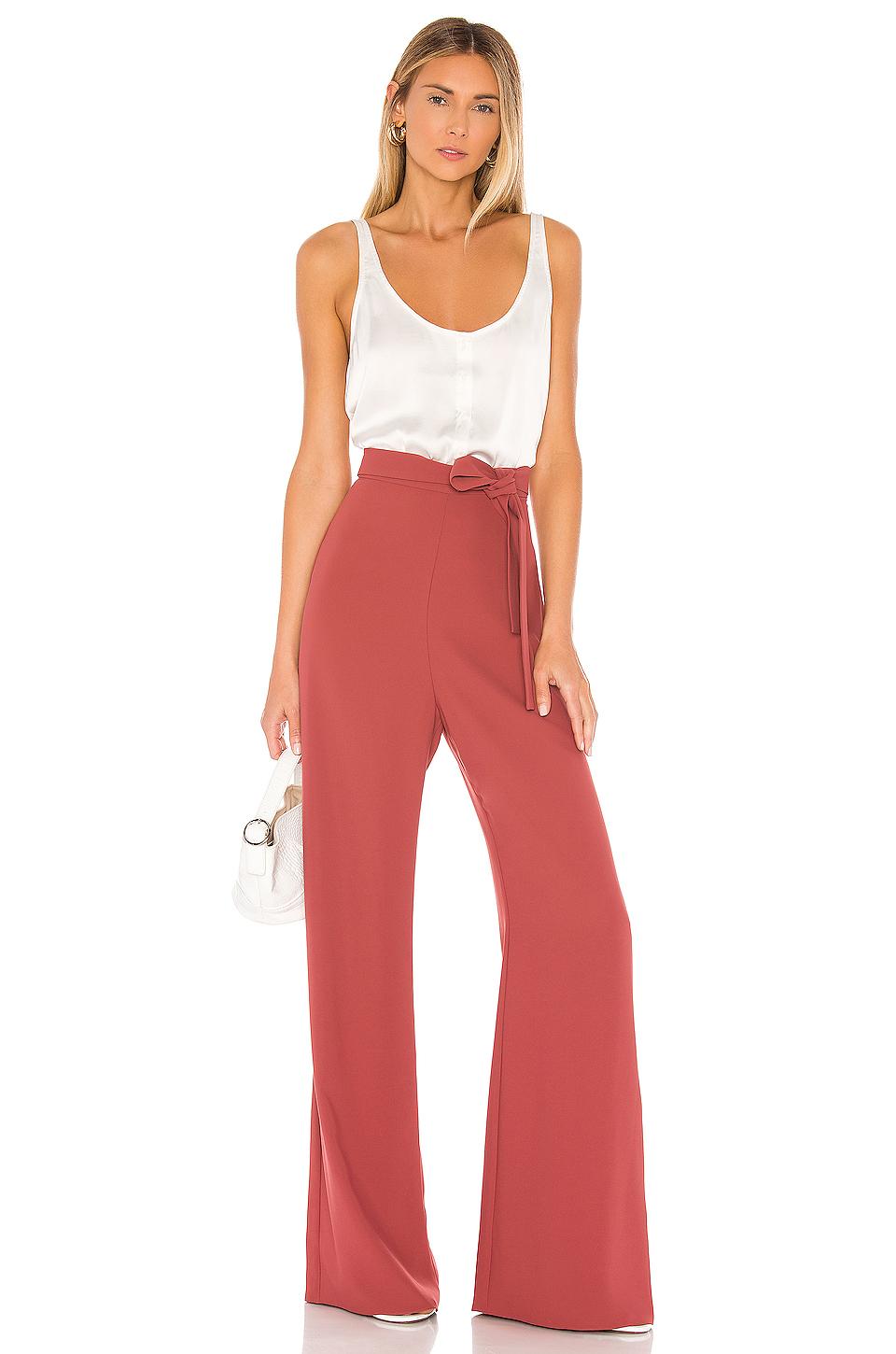 Amanda Uprichard Ariya Pants in Red - Lyst