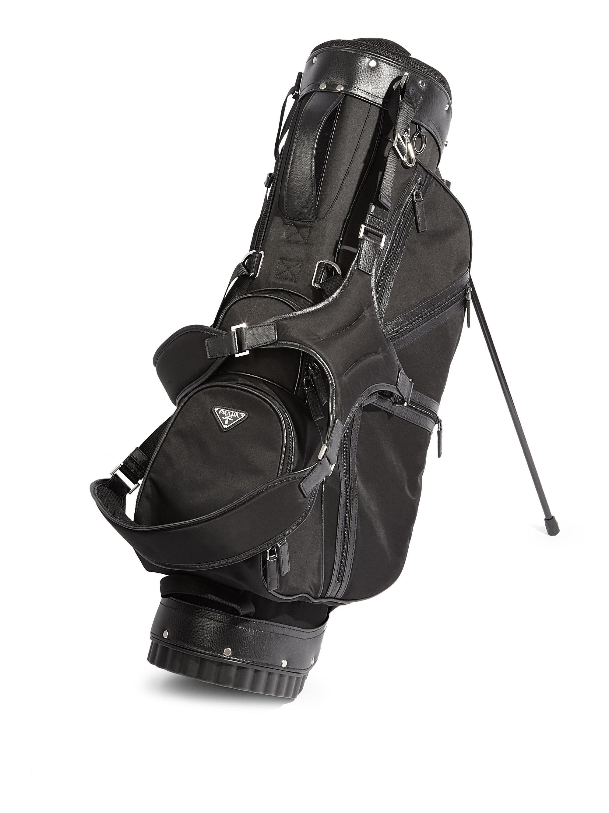 Lyst Prada Nylon Golf Bag In Black For Men
