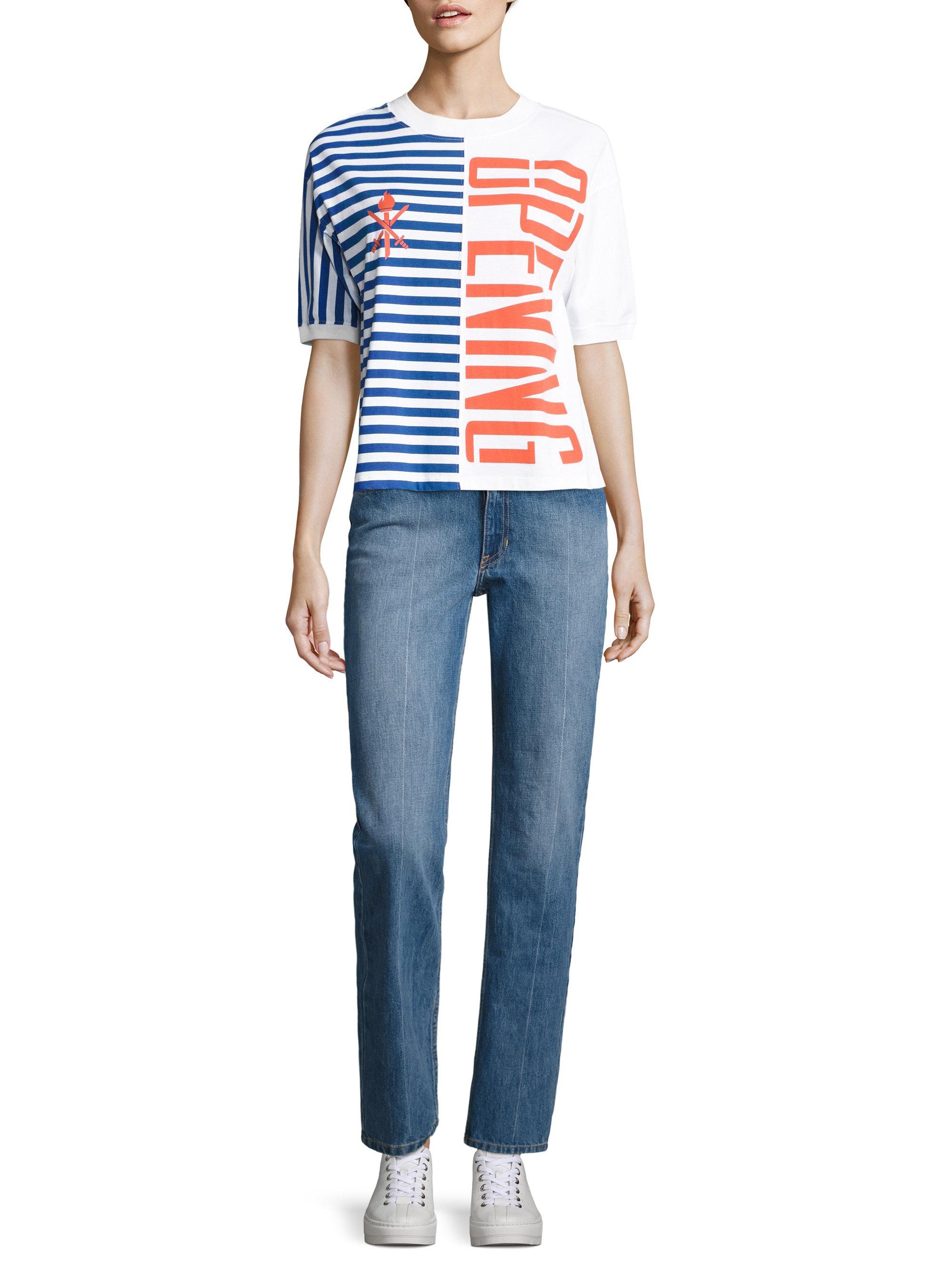 Opening Ceremony Dip Straight-leg Jeans in Blue - Lyst
